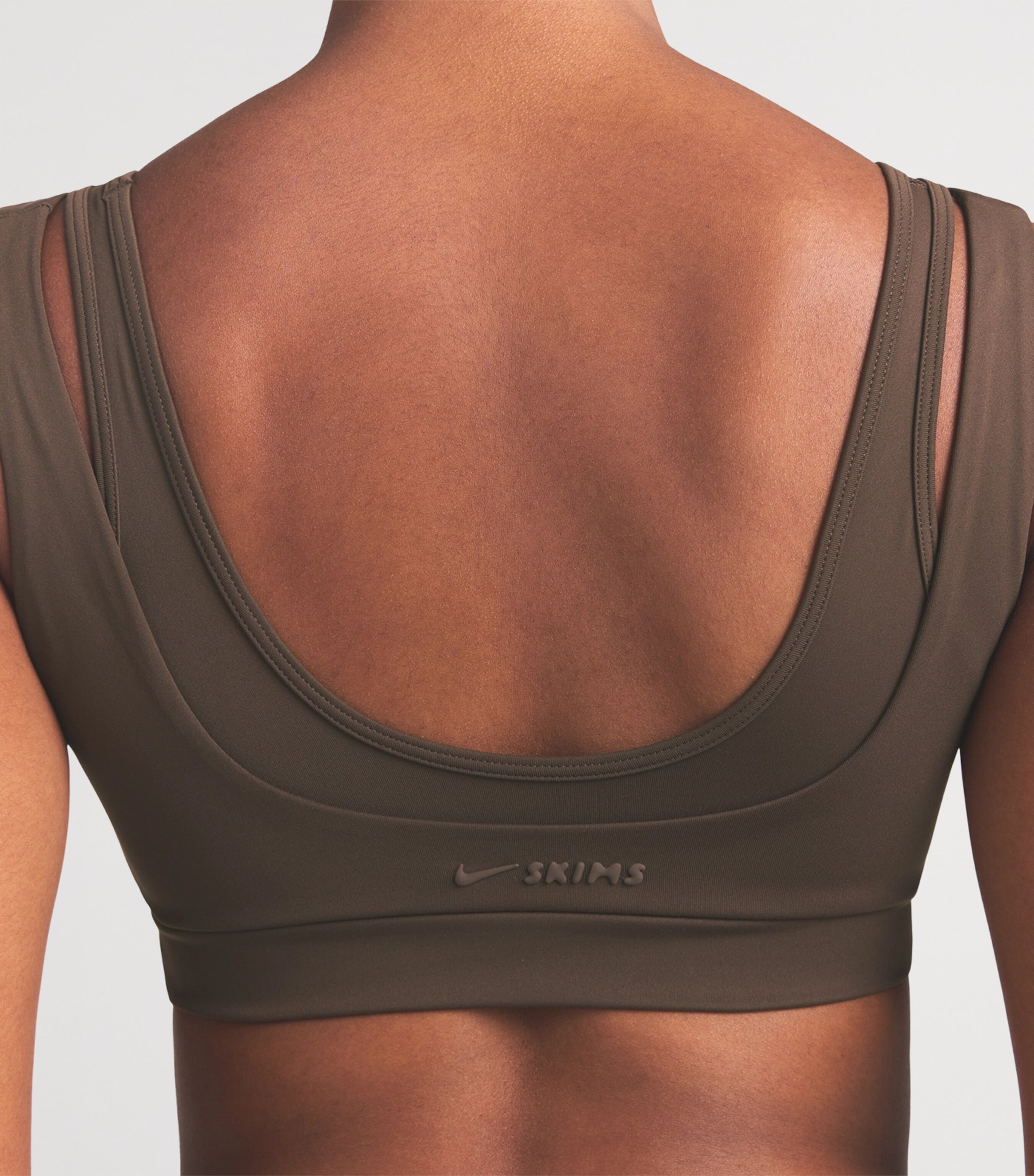 NikeSKIMS Brown NikeSKIMS Double Strap Scoop Sports Bra | Harrods US