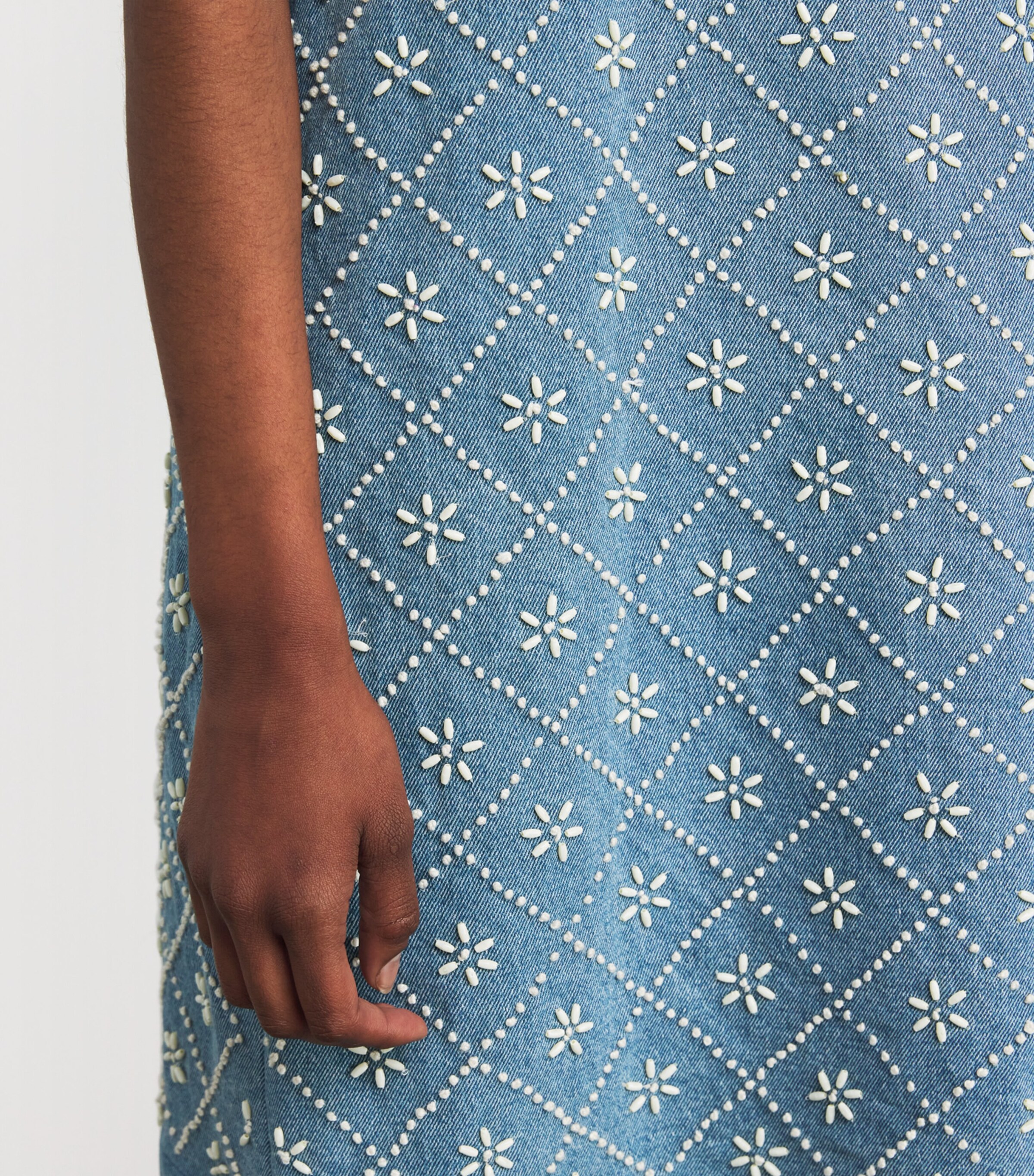 Rag & Bone Blue Denim Gentry Mini Dress | Harrods SG