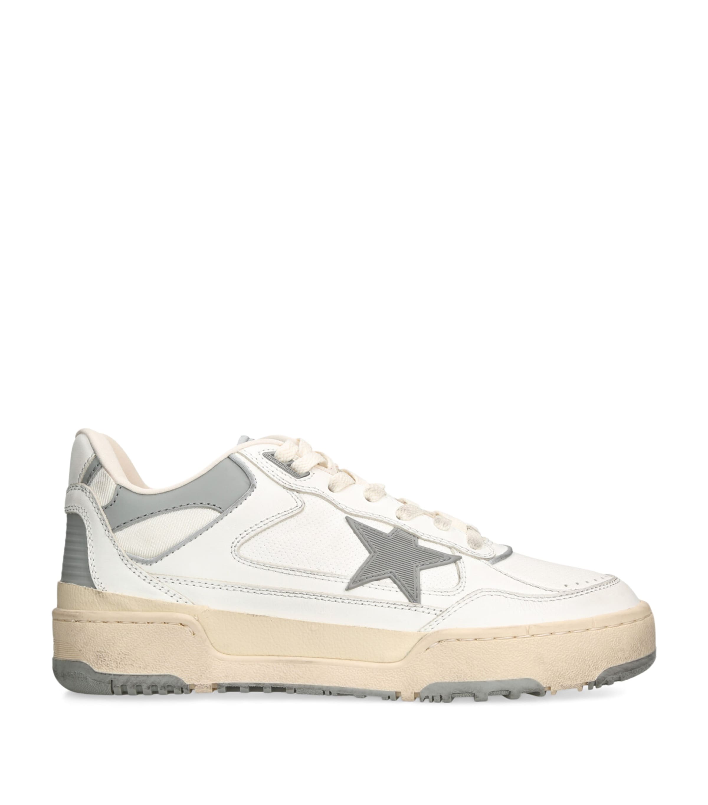 Golden Goose Beige Leather Forty2 Sneakers | Harrods AU