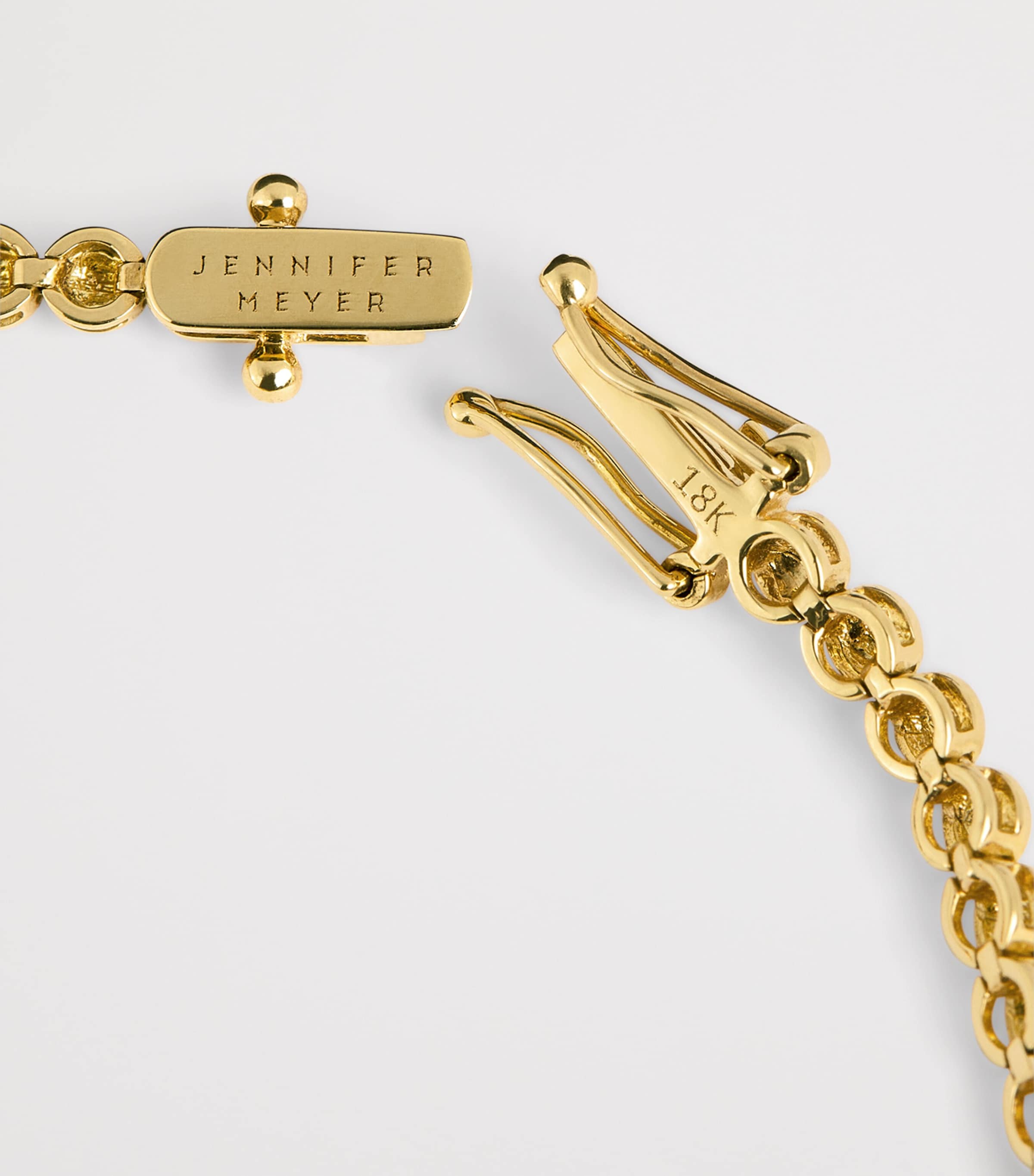 Jennifer Meyer Yellow Gold and Ruby Illusion Tennis Bracelet | Harrods DE