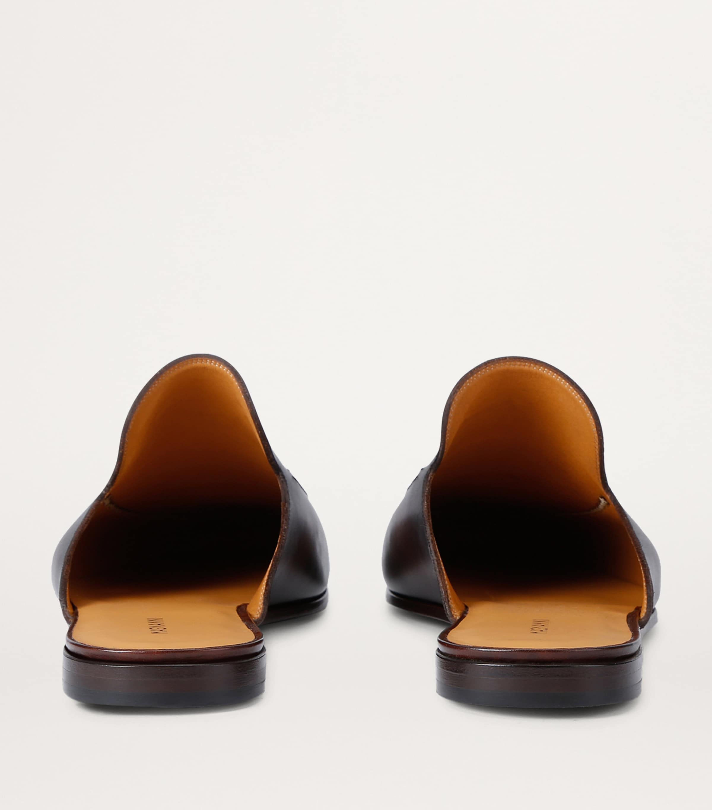 Magnanni Brown Leather Suela Mules | Harrods UK