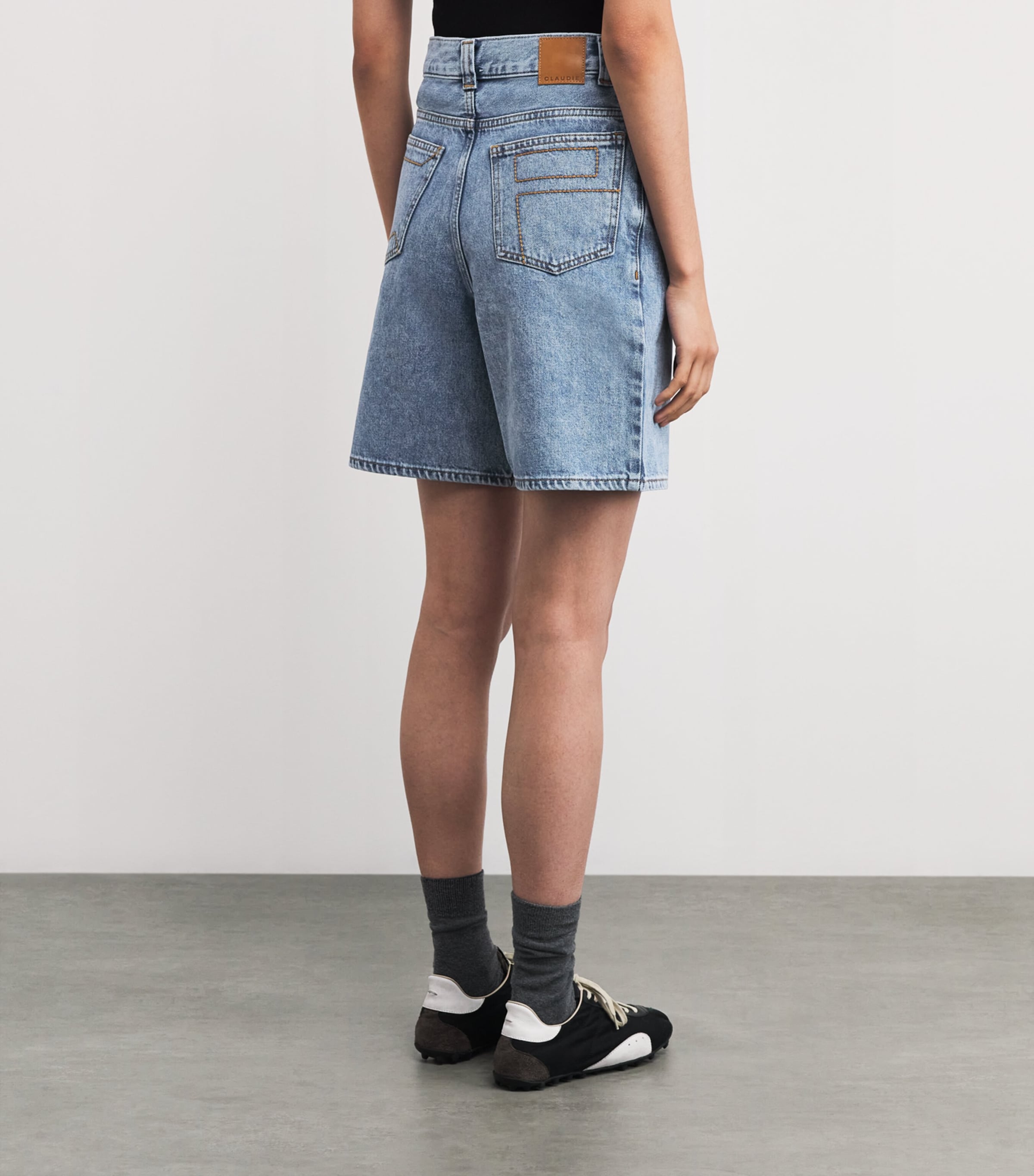 Claudie Pierlot Blue Denim Bermuda Shorts | Harrods AU
