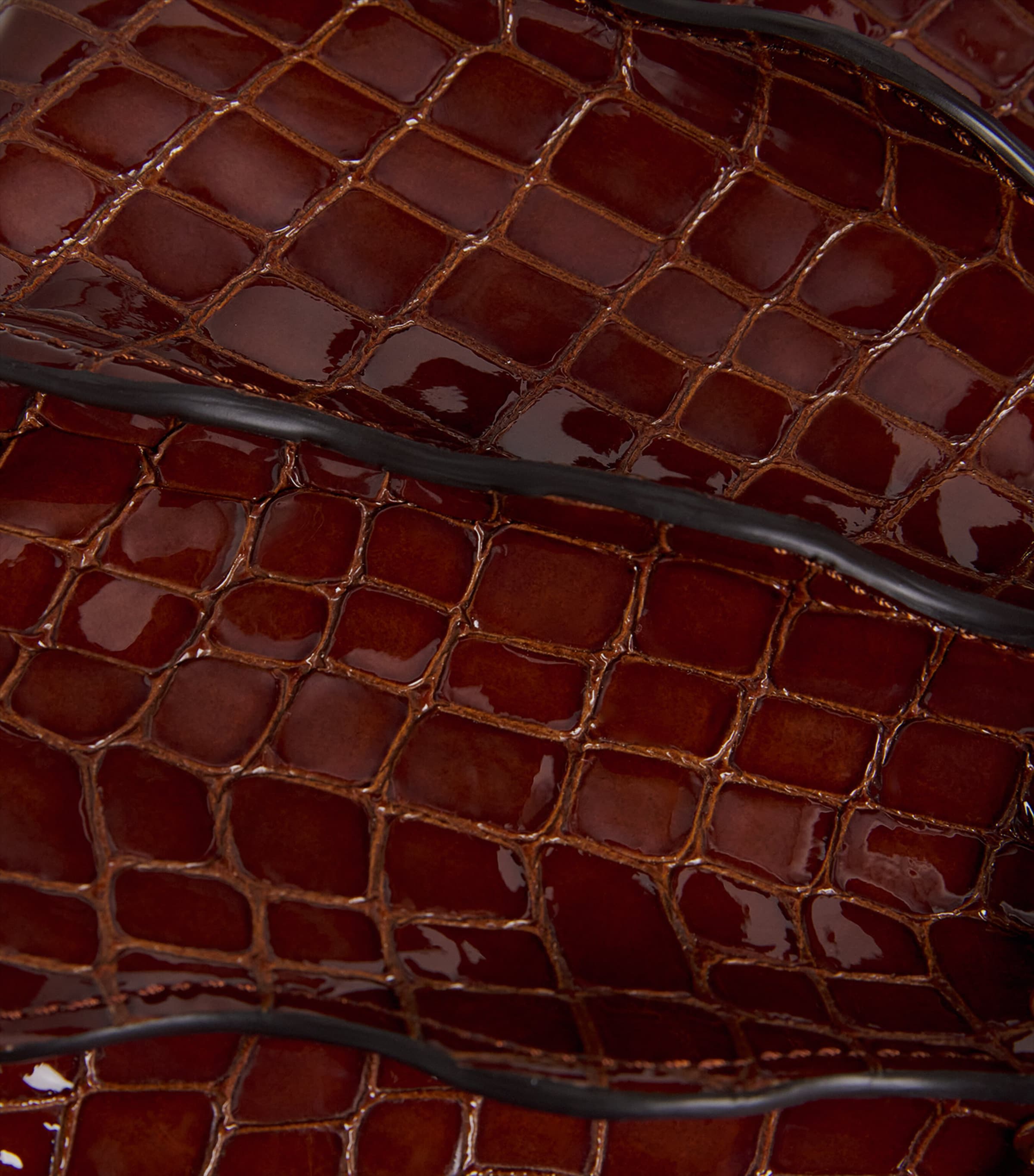 Ulla Johnson Brown Mini Croc-Embossed Leather Adria Cross-Body Bag ...