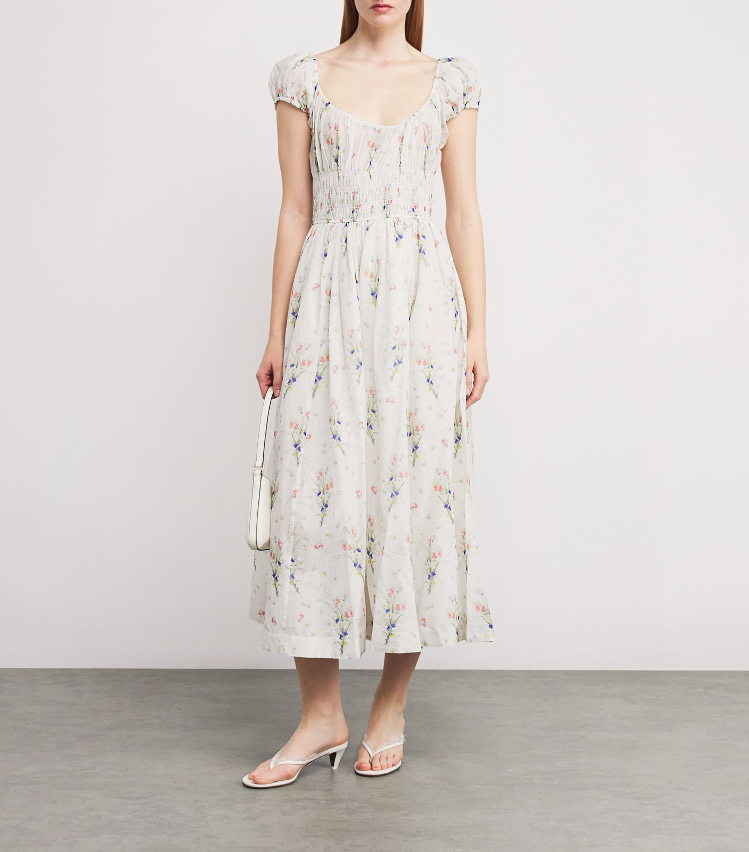 DÔEN Organic Cotton Quinley Midi Dress | Harrods UK
