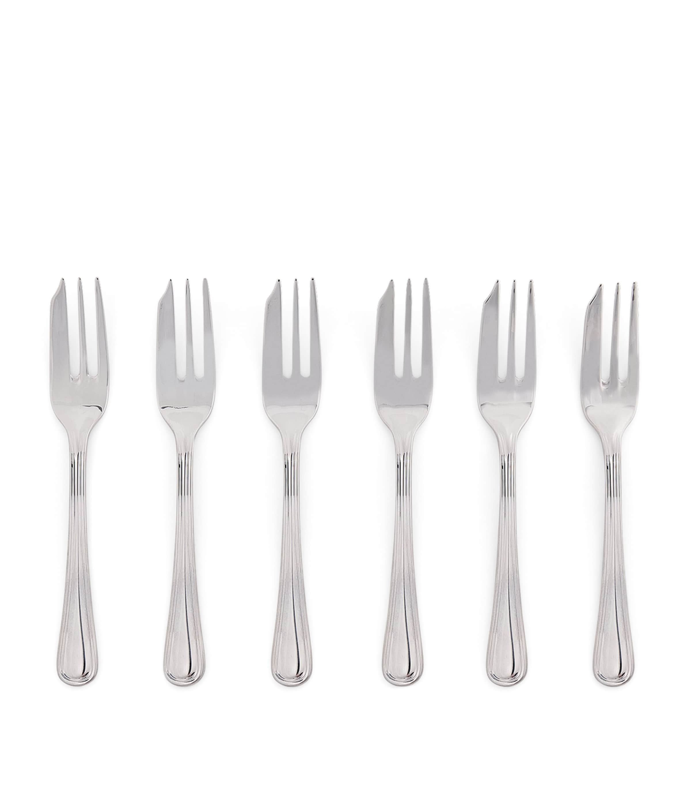 Harrods Set of 6 Stainless Steel Pastry Forks | Harrods US