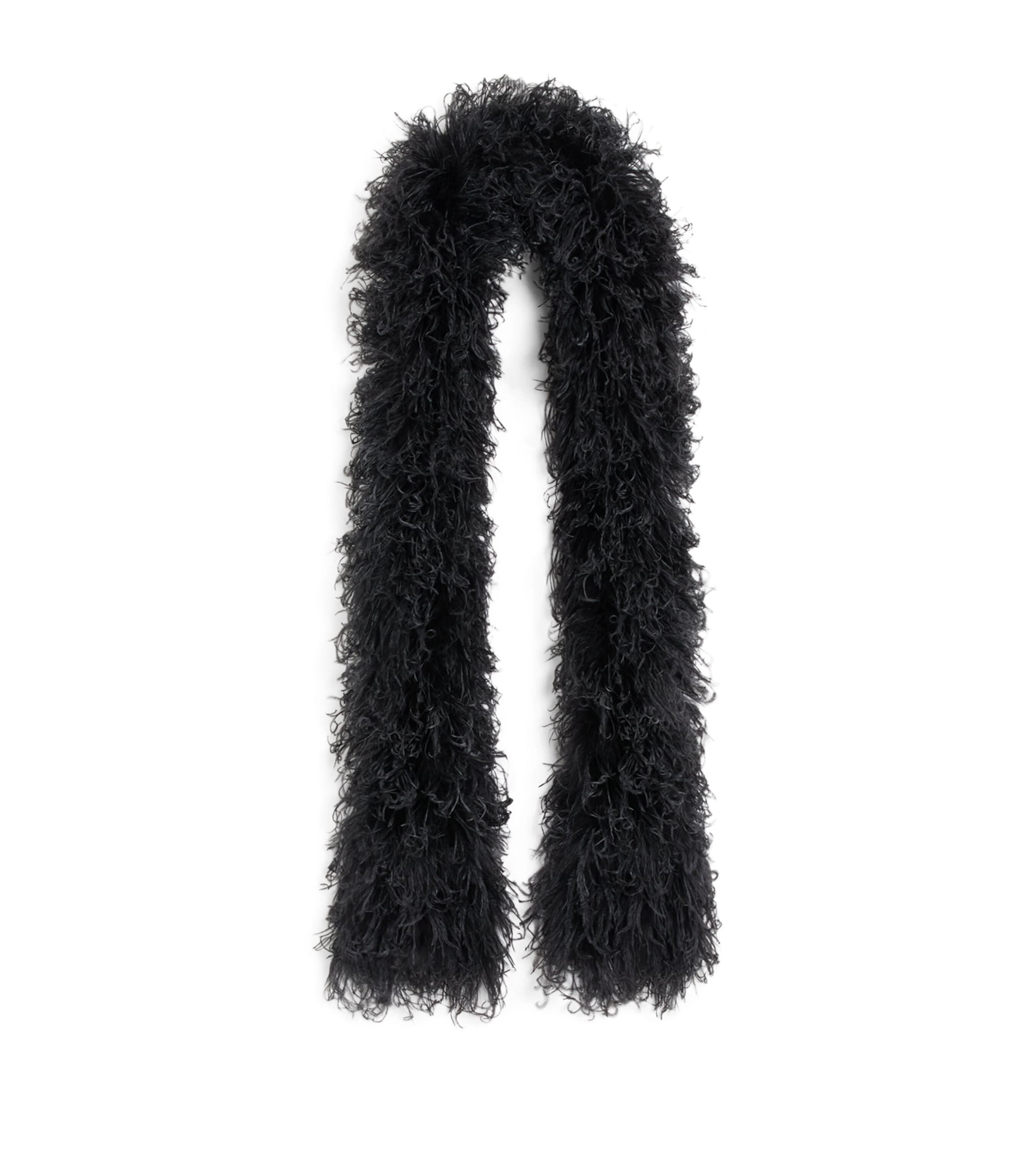 Valentino Garavani Black Feather Scarf | Harrods US