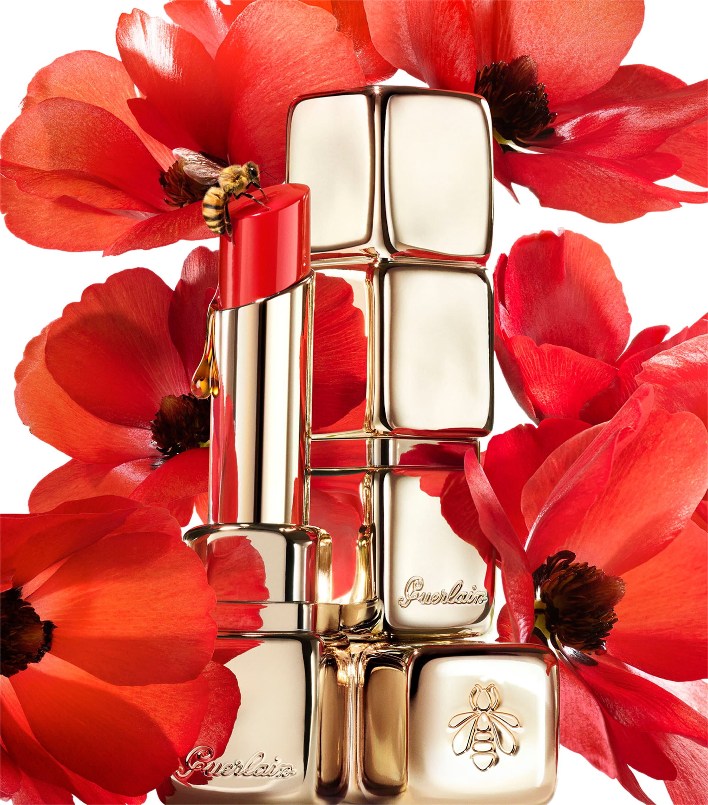 Guerlain KissKiss Bee Glow Honey Tint Balm (3.2g) | Harrods UK