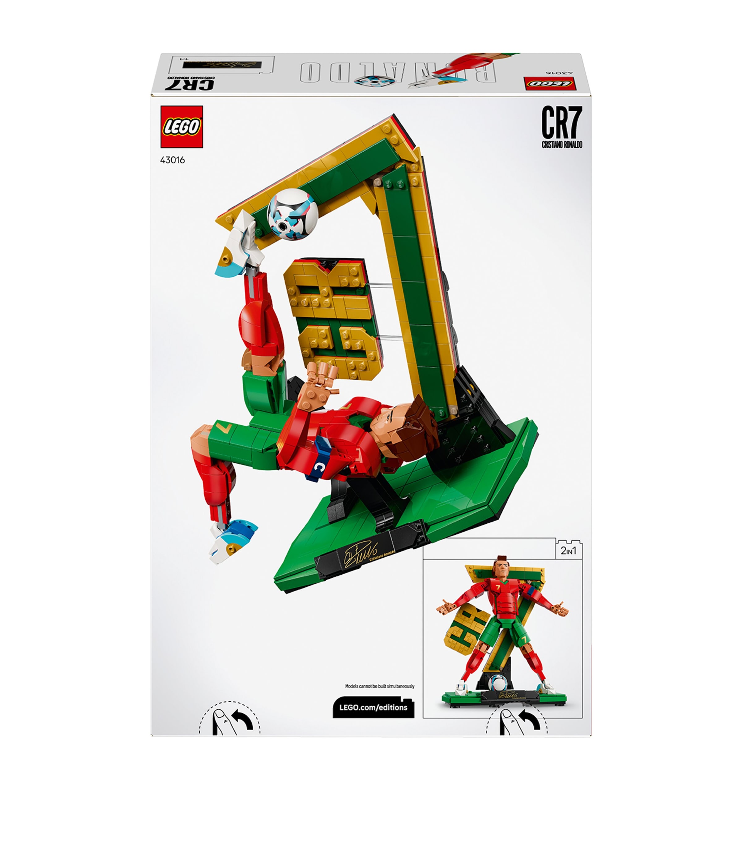 Lego LEGO Editions Cristiano Ronaldo Football Legend 43016 | Harrods FR