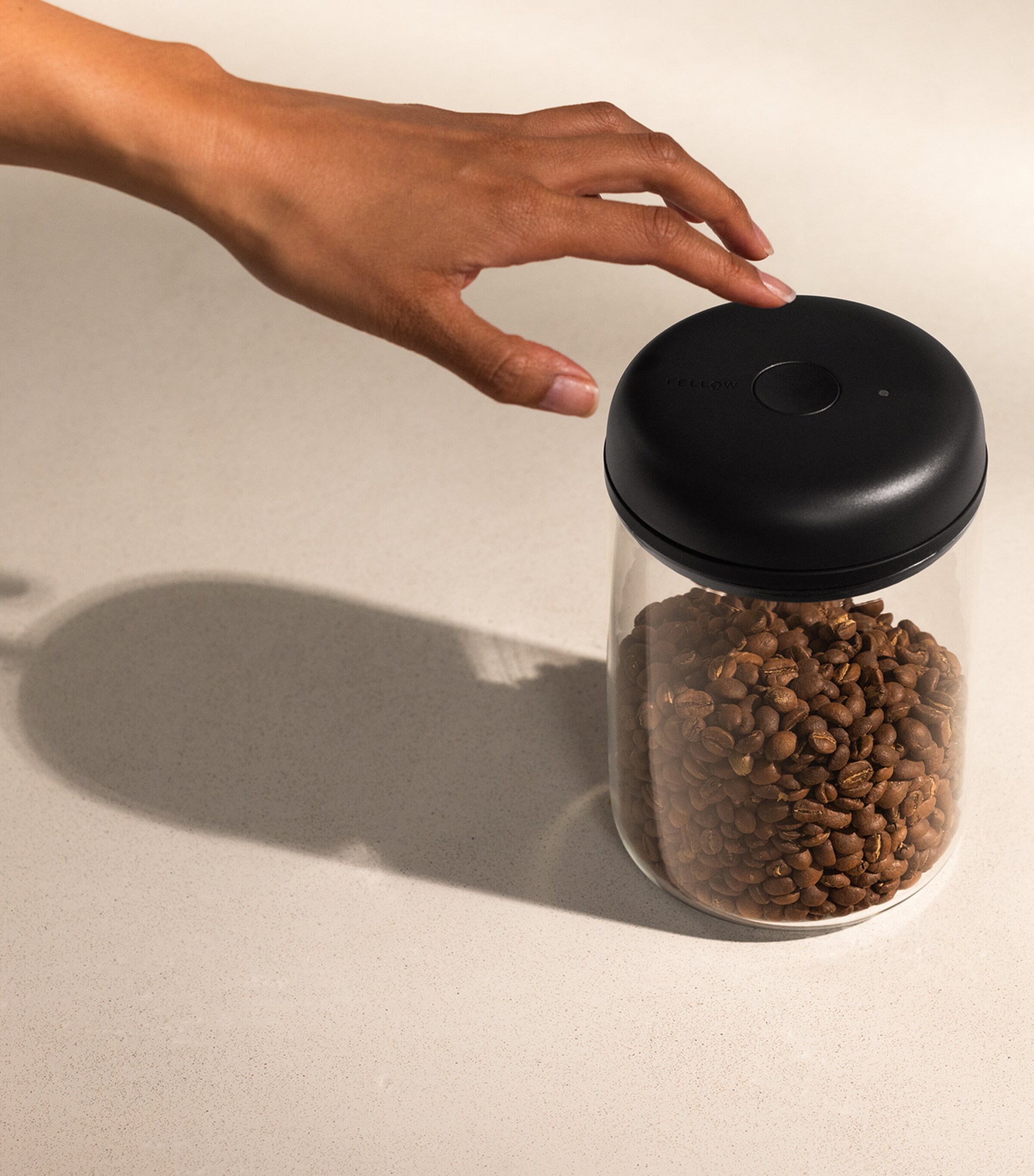 FELLOW Glass Atmos Vacuum Storage Canister (1.2L) | Harrods UK