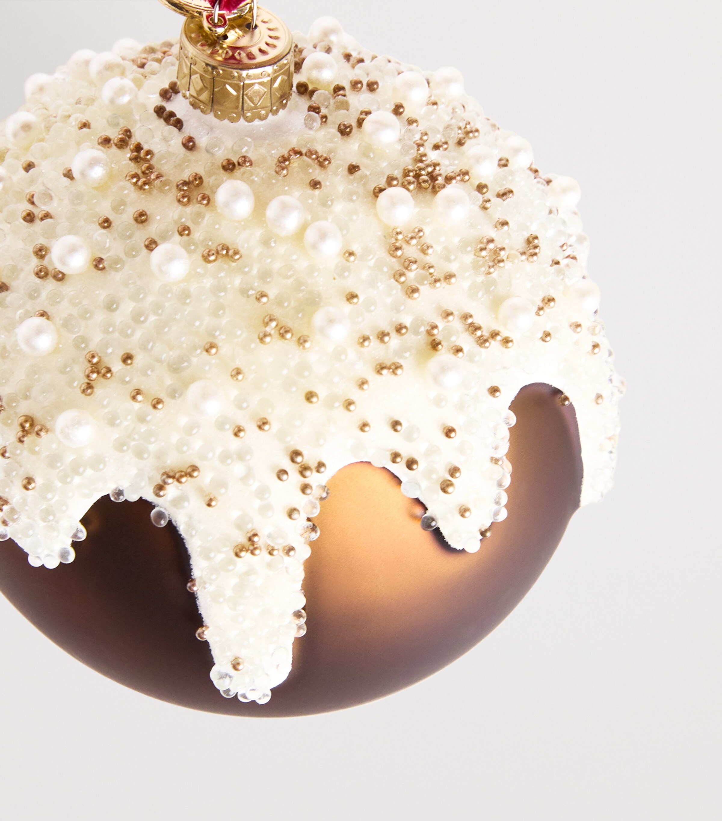 Harrods Large Christmas Pudding Bauble | Harrods UK