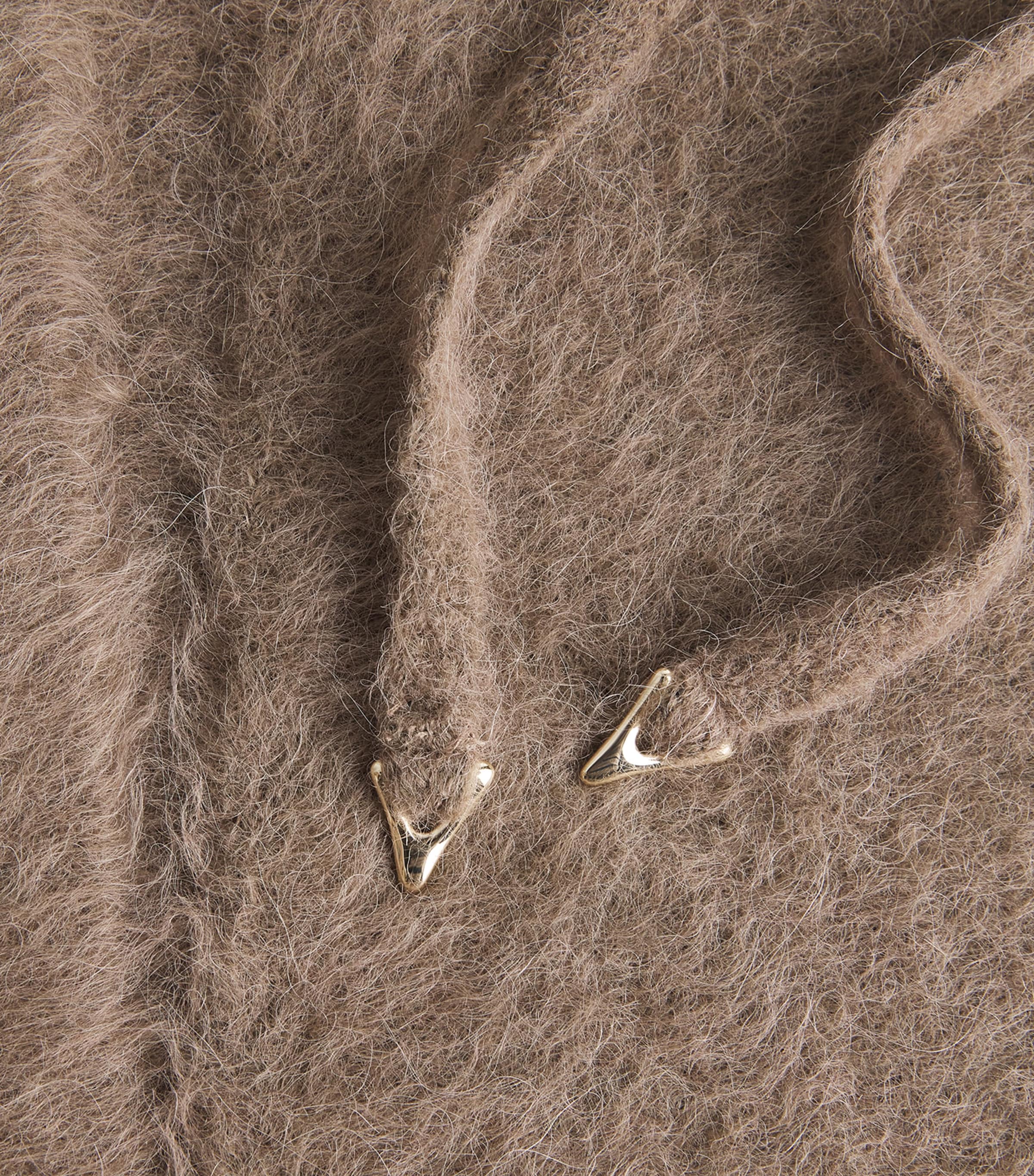 Aeron Brown Alpaca-Blend Tie-Detail Cardigan | Harrods AU