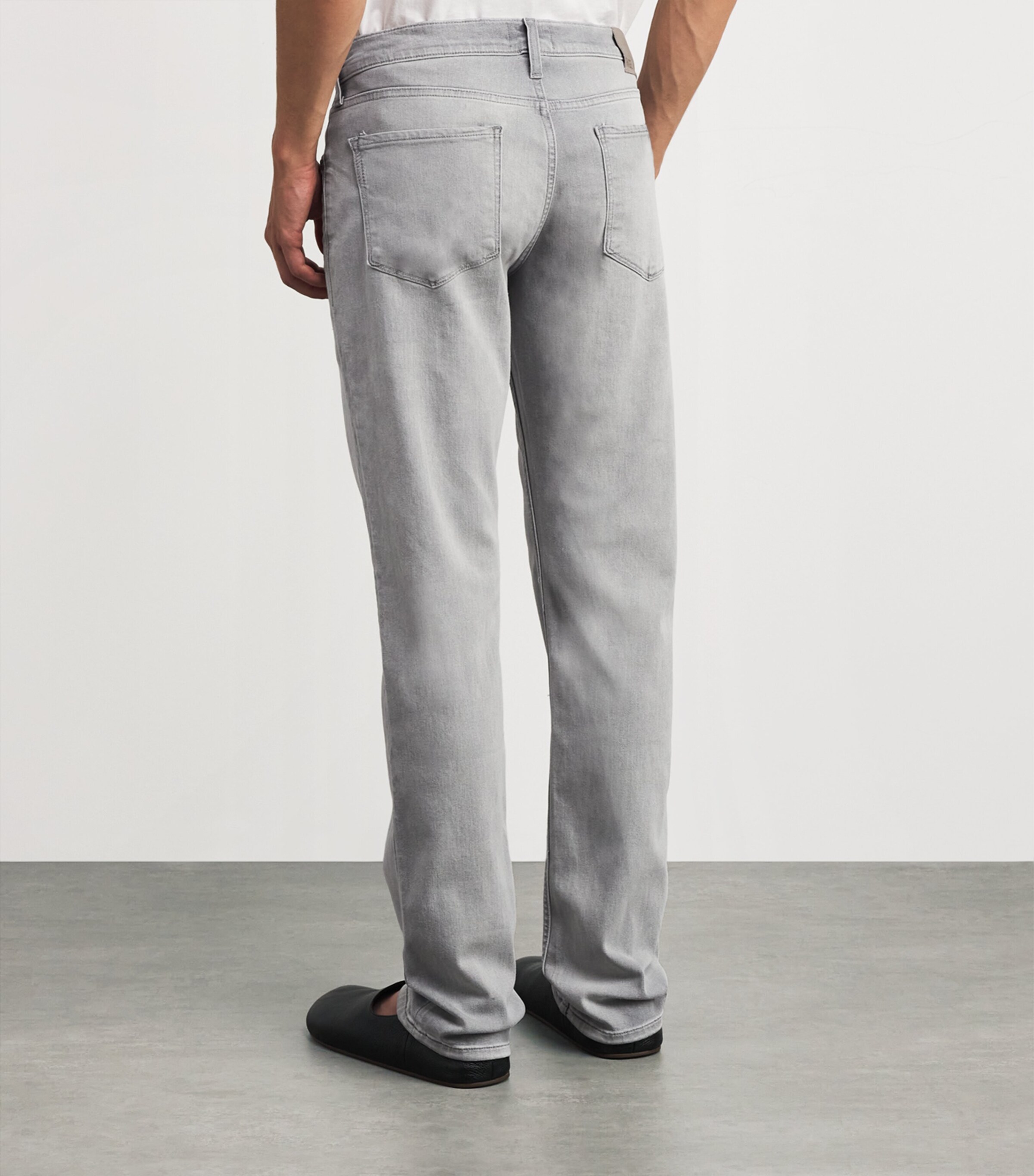 PAIGE Grey Normandie Straight Jeans | Harrods UK