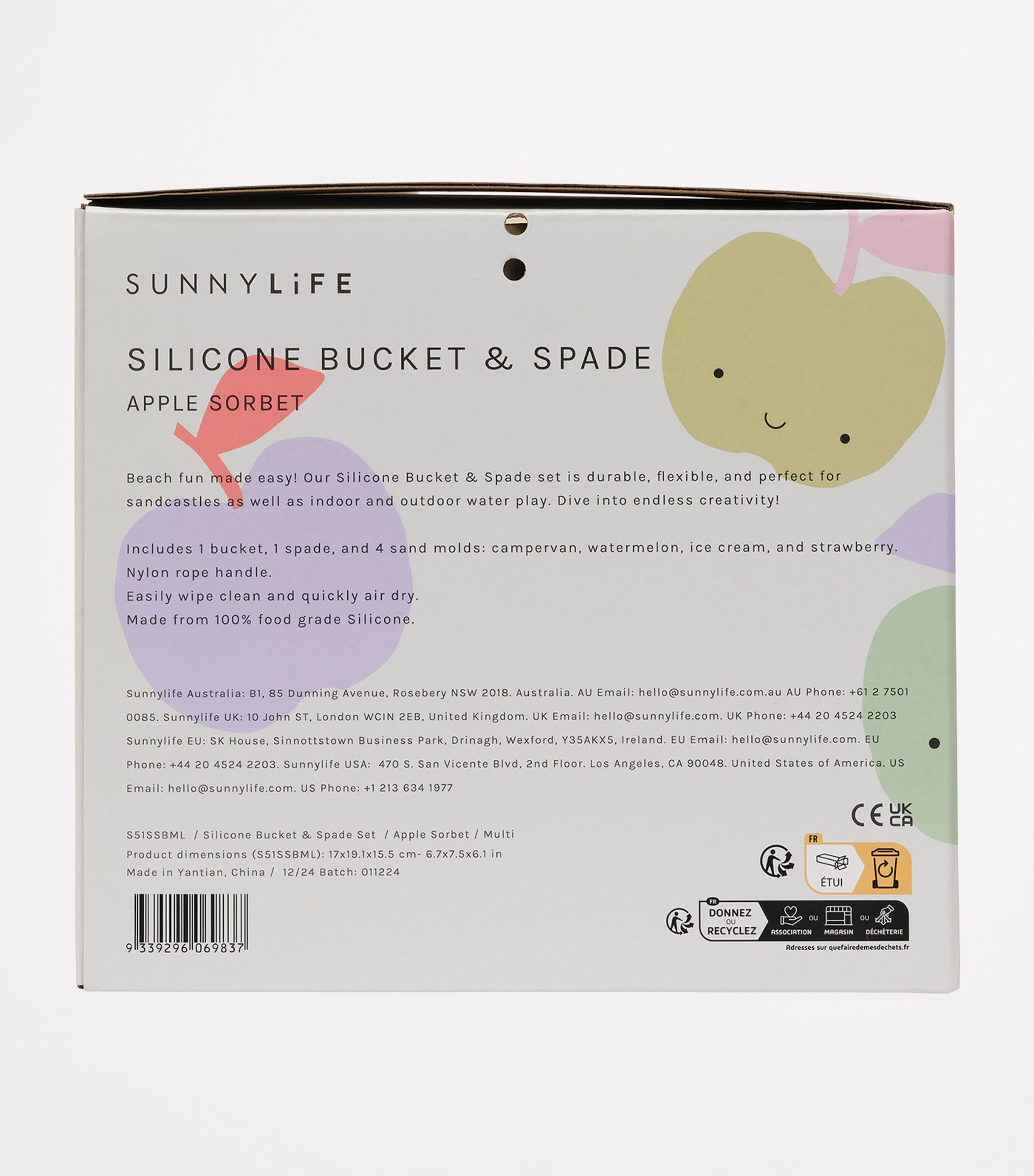 Sunnylife Kids Multi Silicone Bucket and Spade Set | Harrods FR