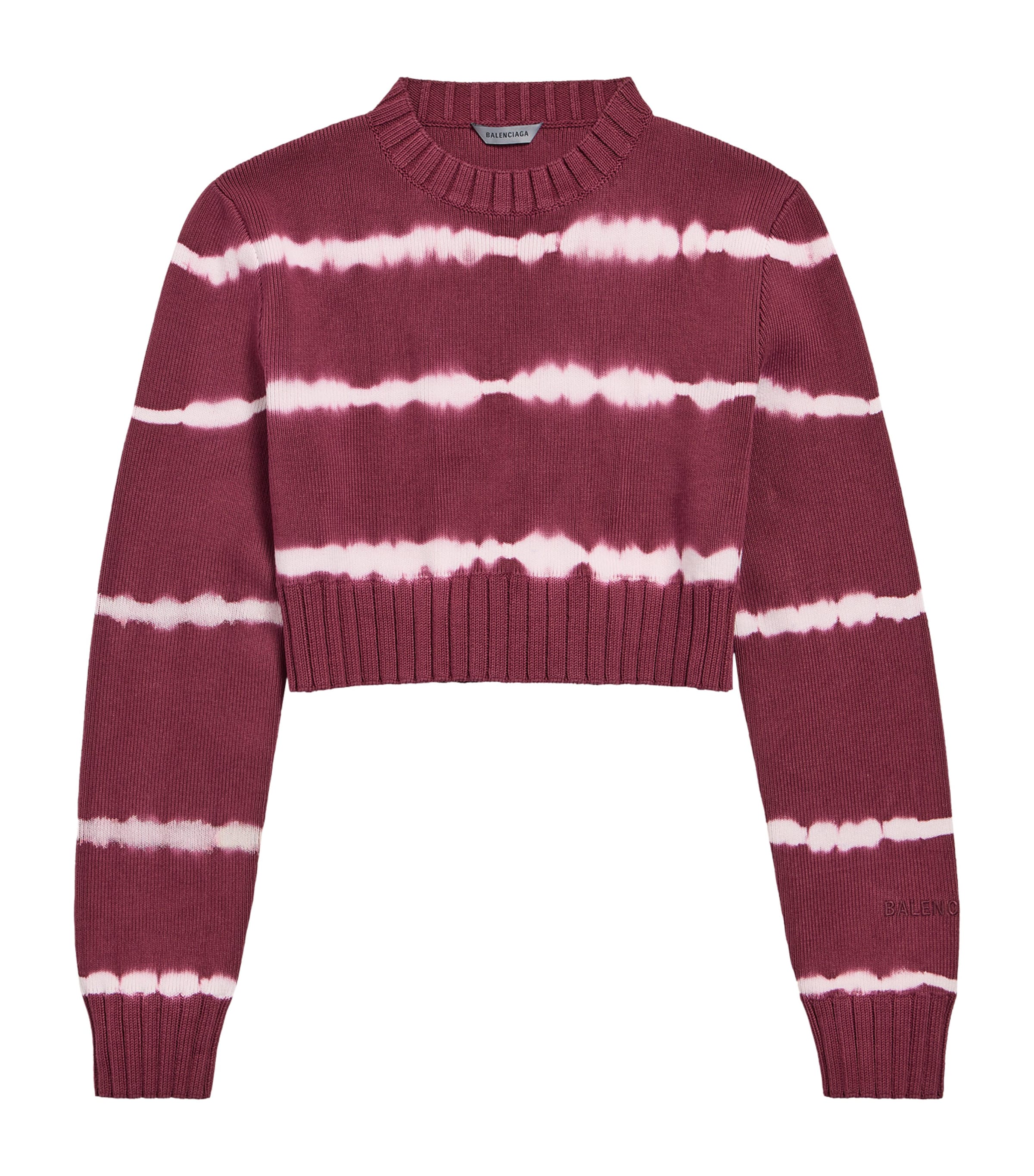 Balenciaga White Cotton Cropped Sweater | Harrods UK
