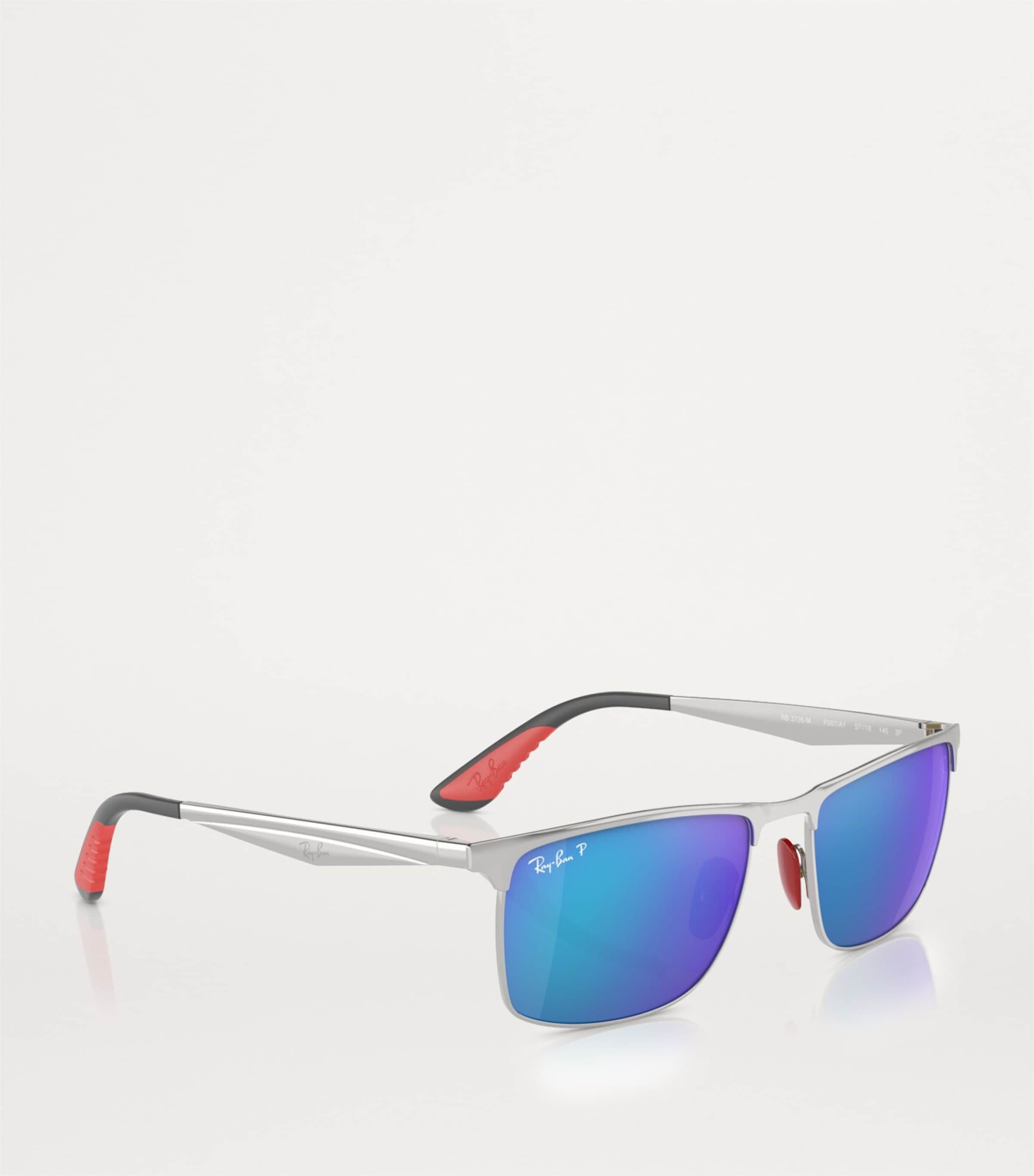 Ray-Ban Silver Metal RB3726M Scuderia Ferrari Collection Sunglasses ...