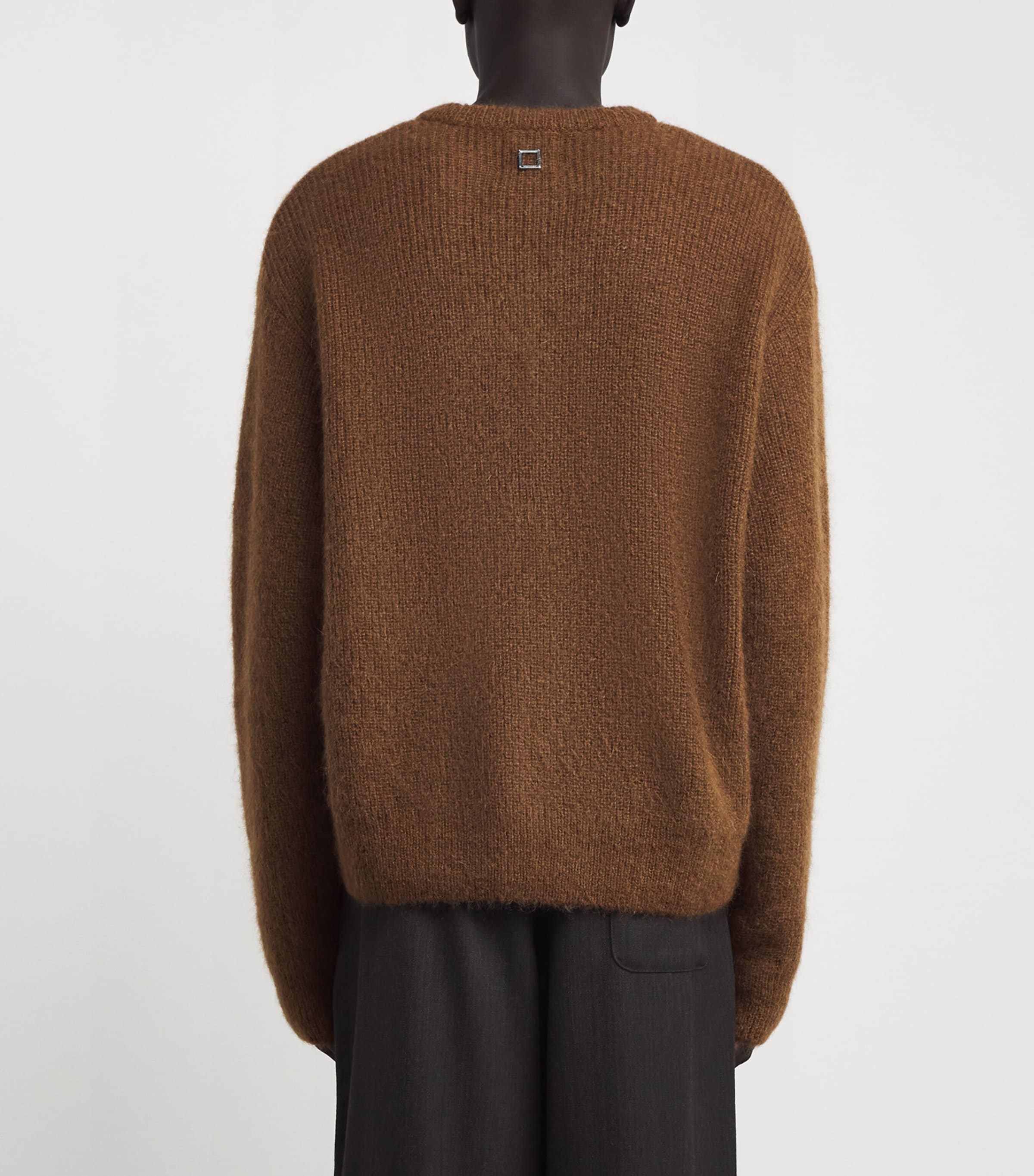 Wooyoungmi Brown Mohair-Wool-Blend Rope-Stich Sweater | Harrods AU