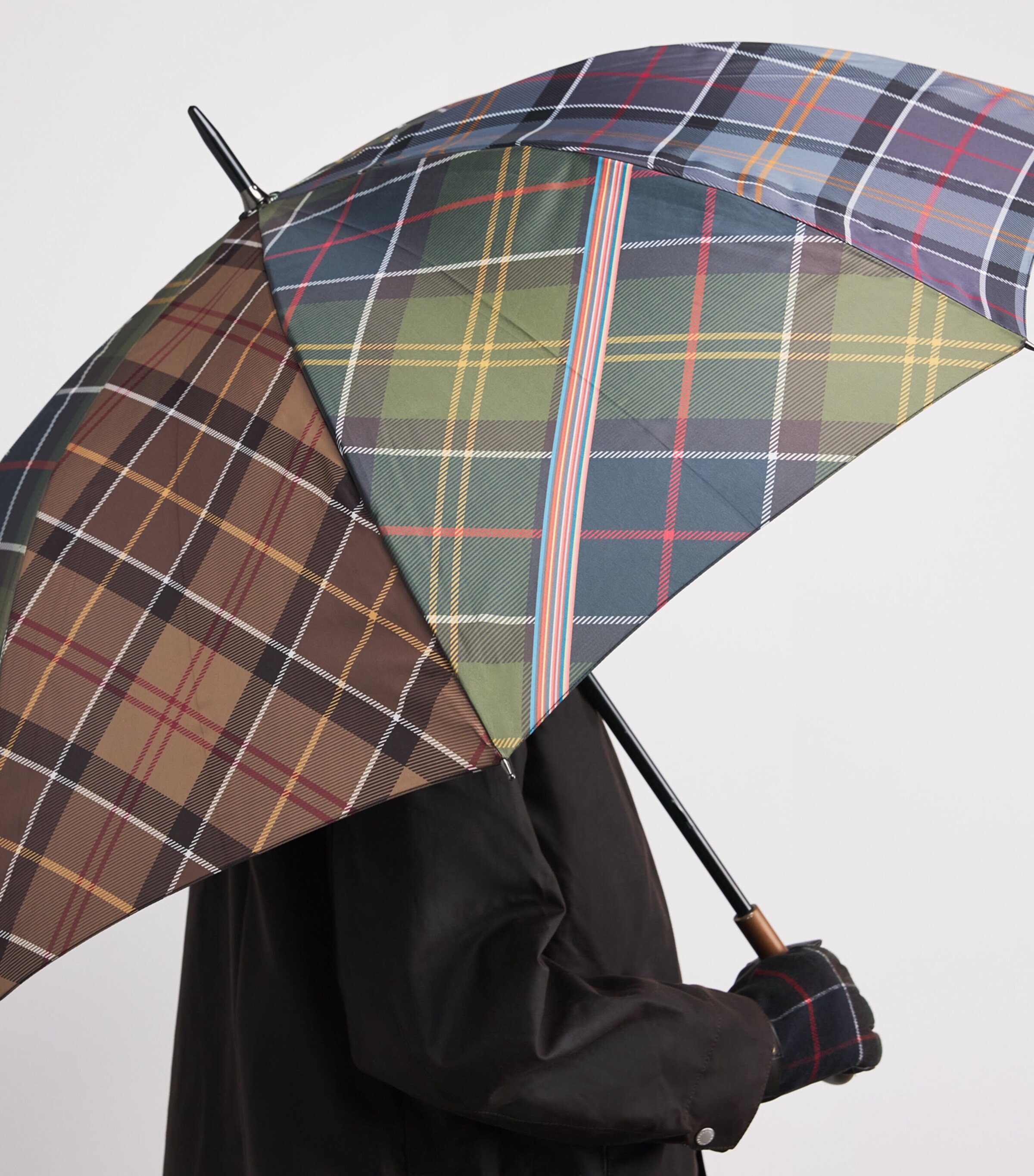 Barbour Multi x Paul Smith Tartan Print Umbrella | Harrods SG