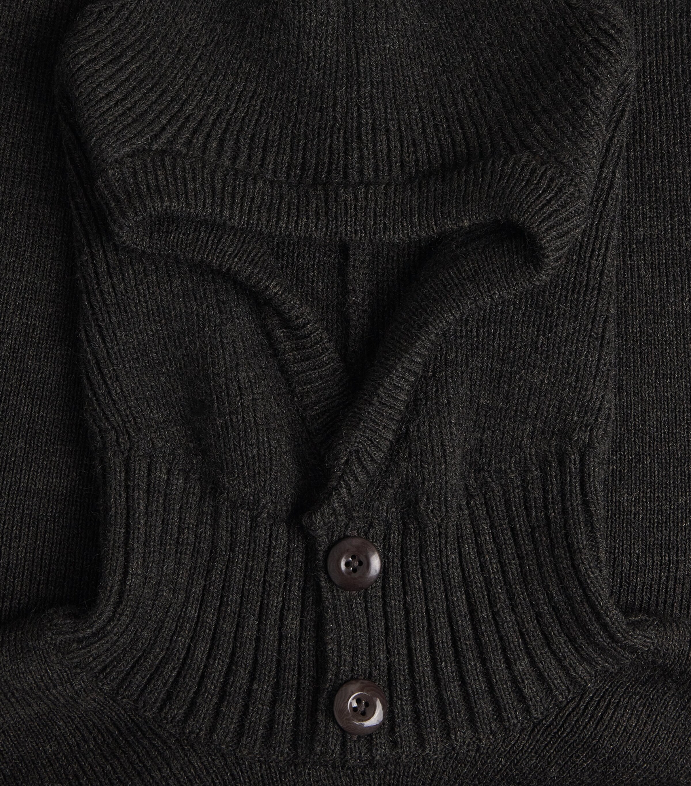 Lemaire Brown Wool-Blend Button-Hood Sweater | Harrods US