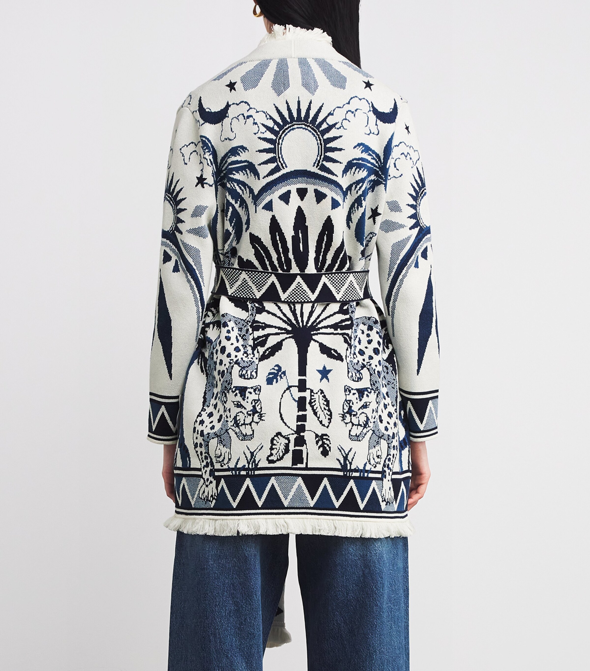 Hayley Menzies Multi Cotton Jacquard Jude Cardigan | Harrods UK
