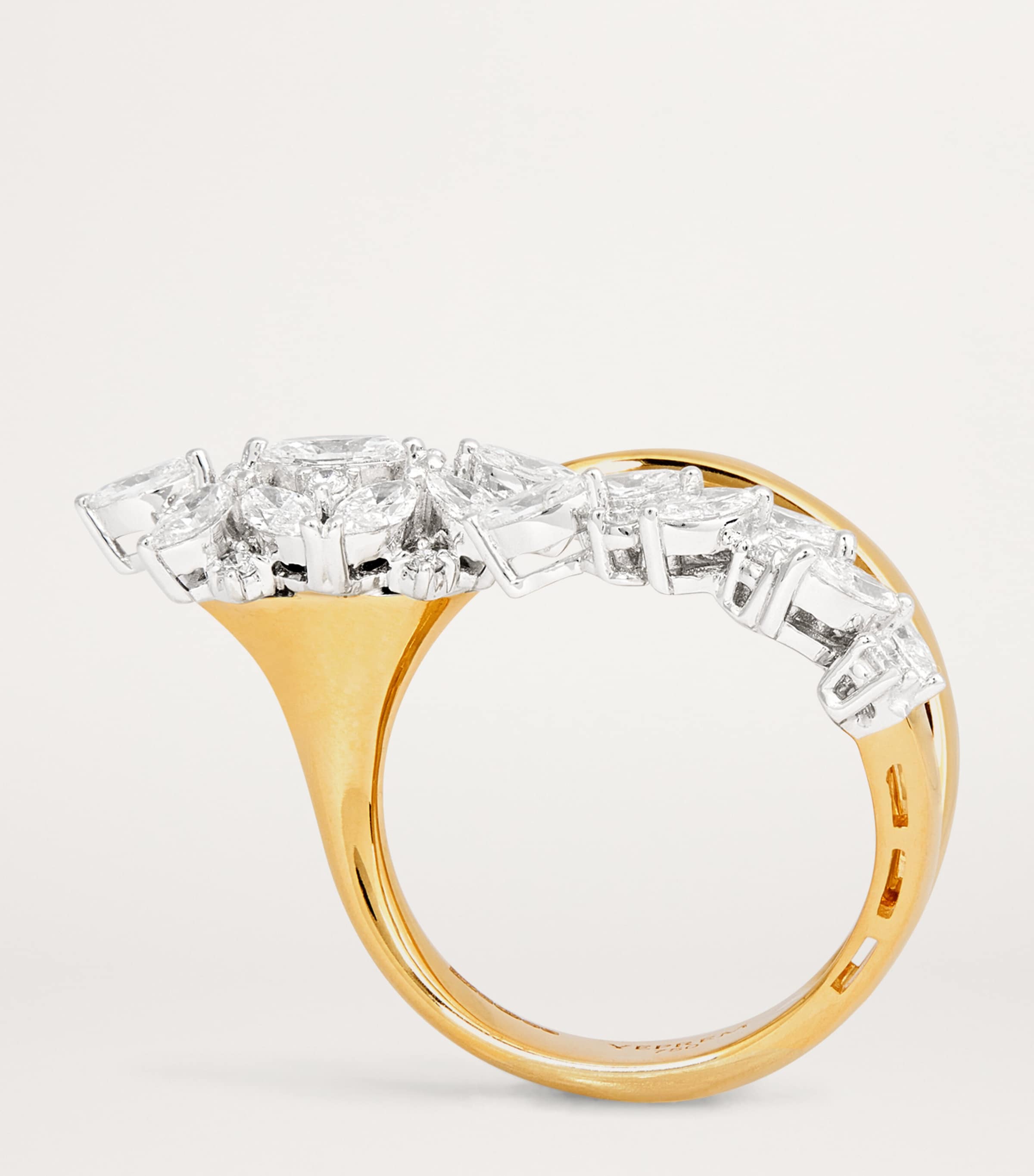 Yeprem Yellow Gold and Diamond Reign Supreme Ring | Harrods UK