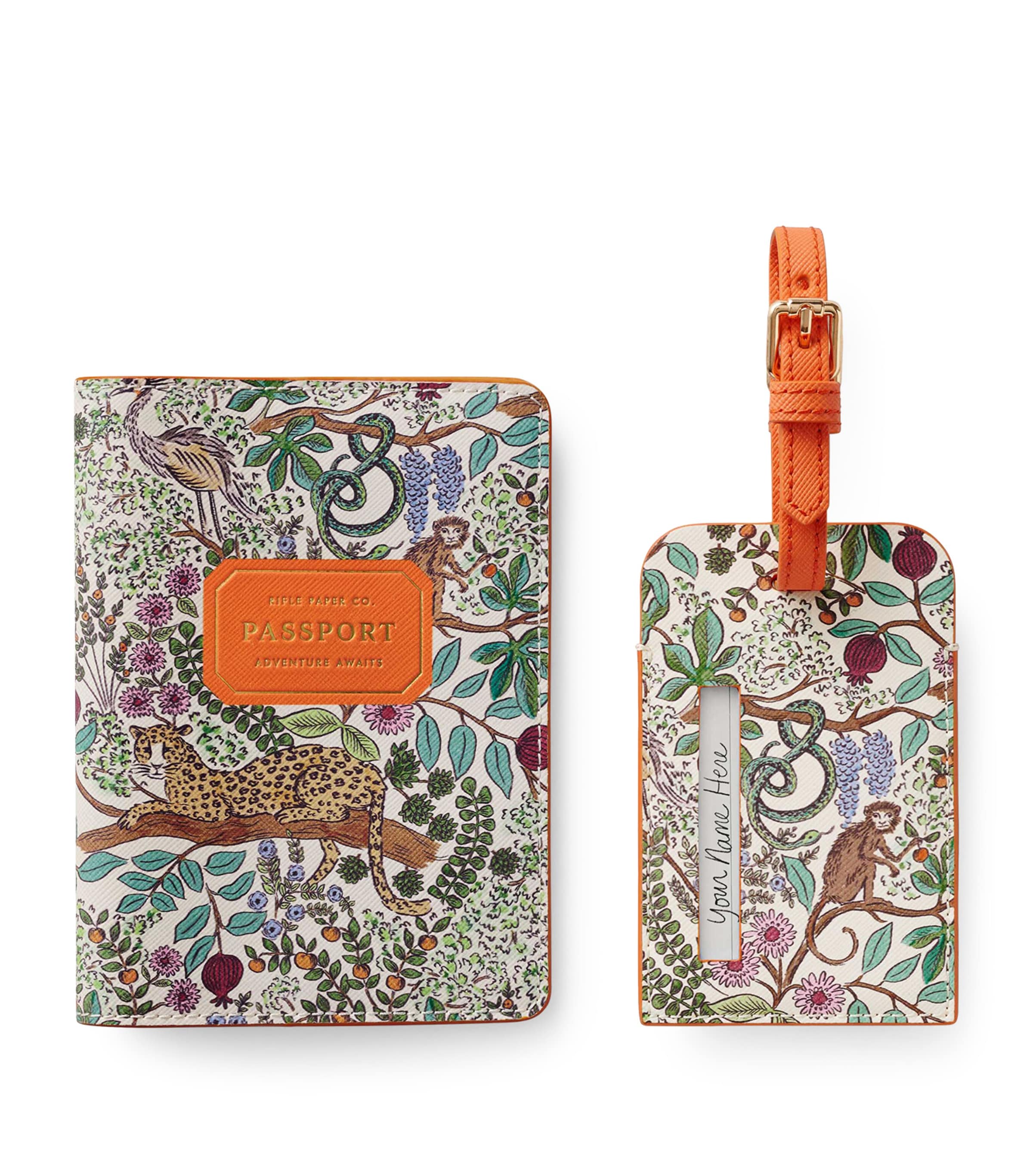 Rifle Paper Co. Safari Passport Holder And Luggage Tag | Harrods US