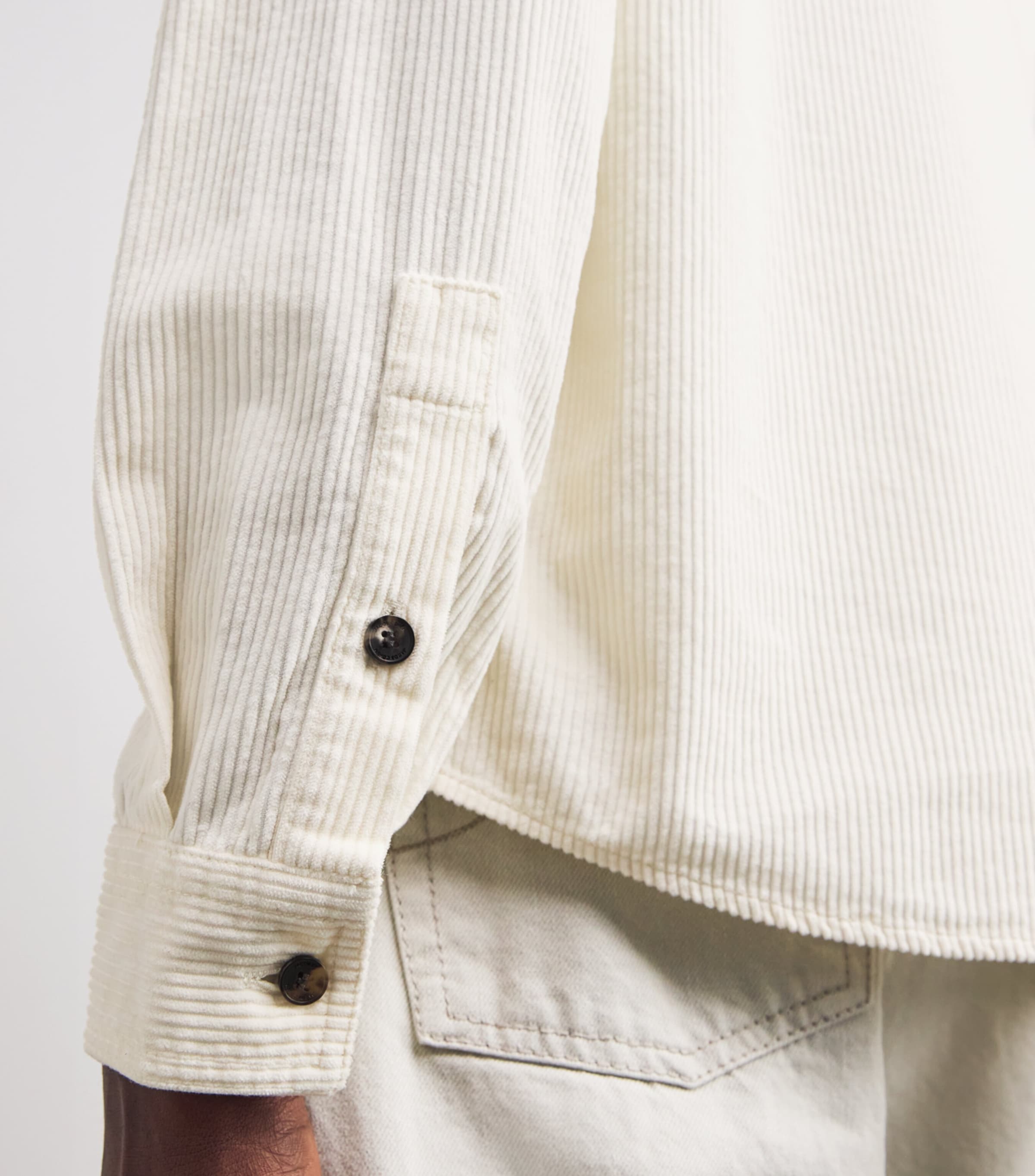 JACOB COHËN Beige Corduroy Shirt | Harrods US