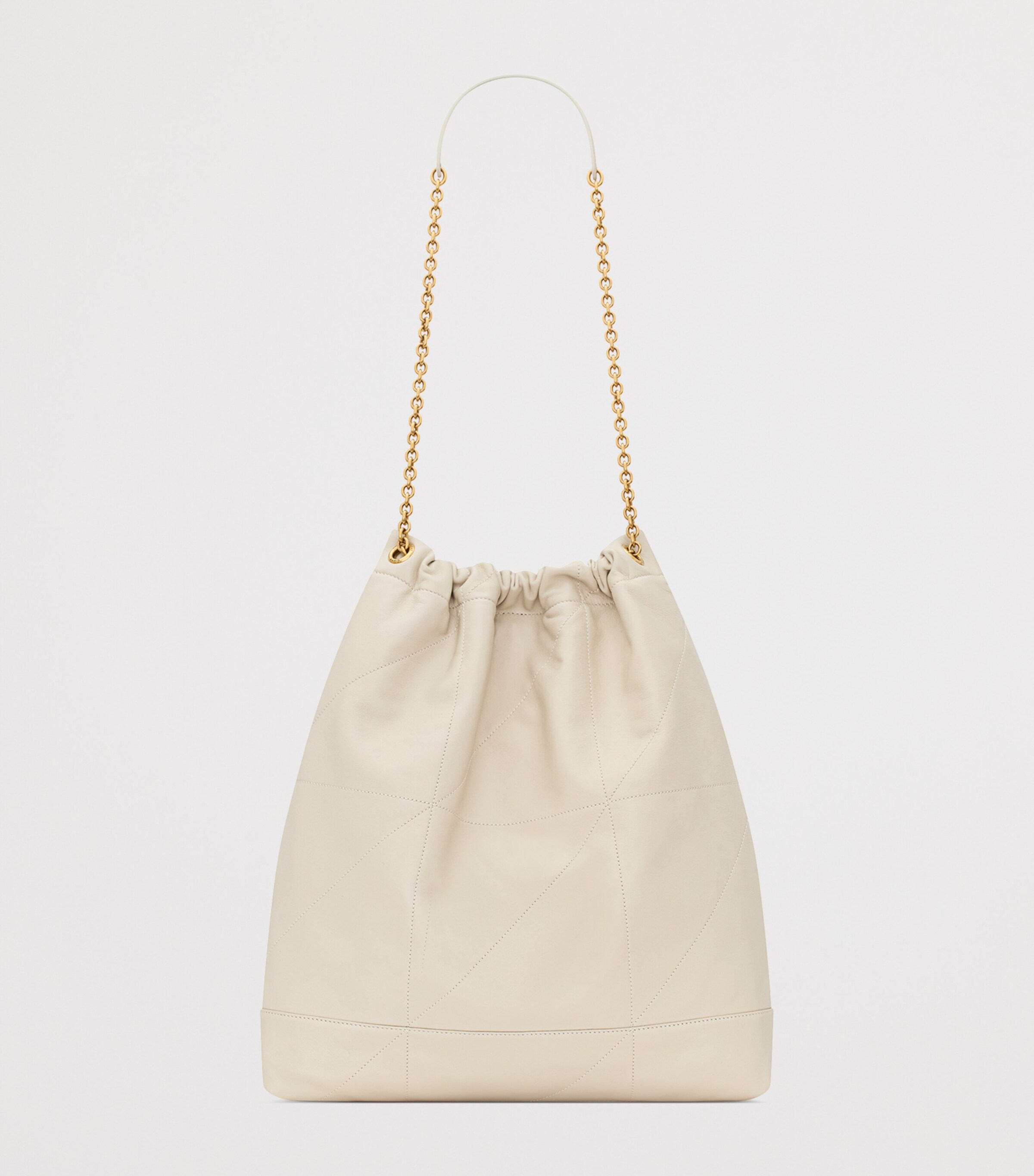 Saint Laurent White Large Jamie Pochon Shoulder Bag | Harrods US