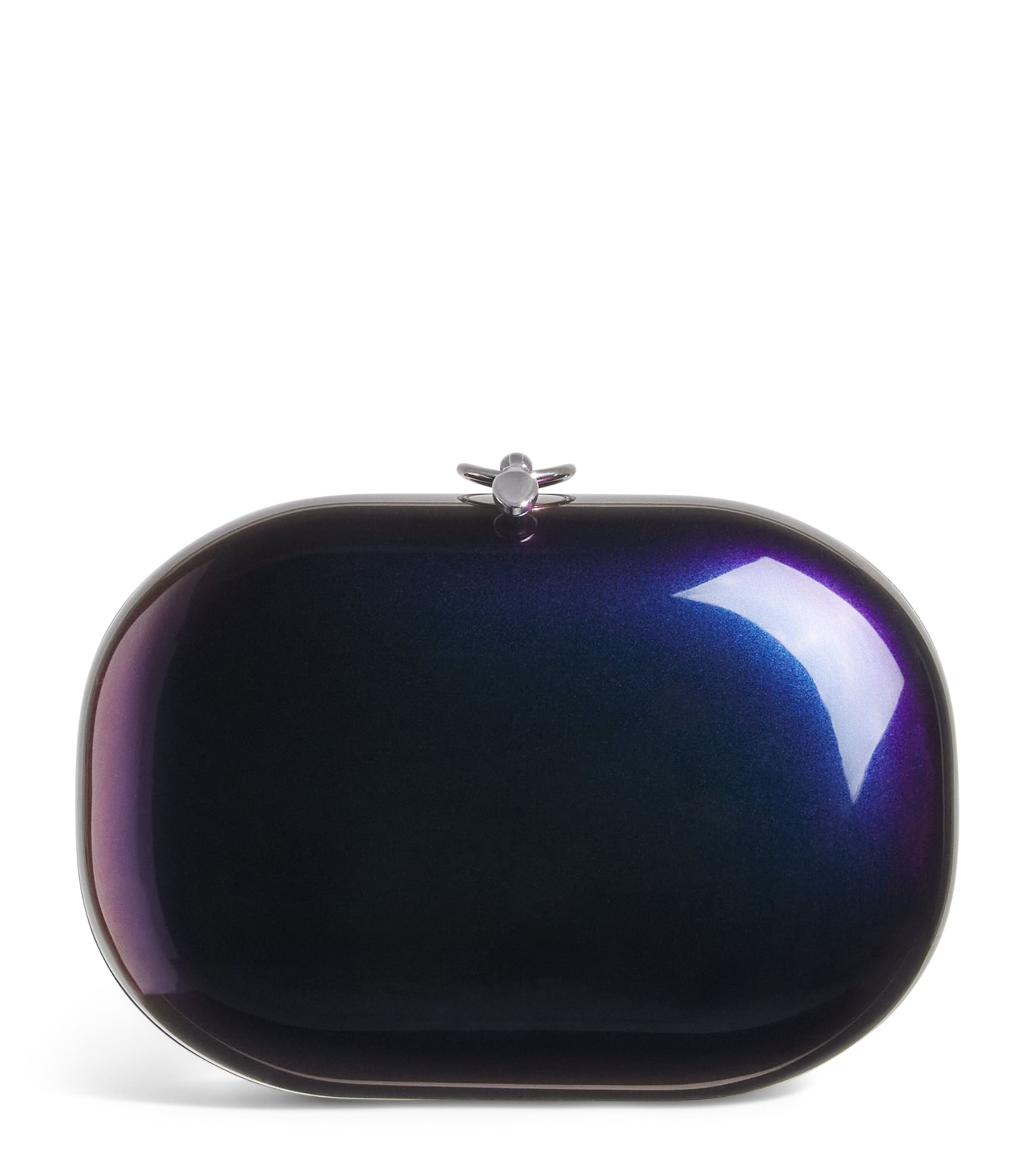 Jeffrey Levinson Purple Oval Elina Clutch Bag | Harrods US