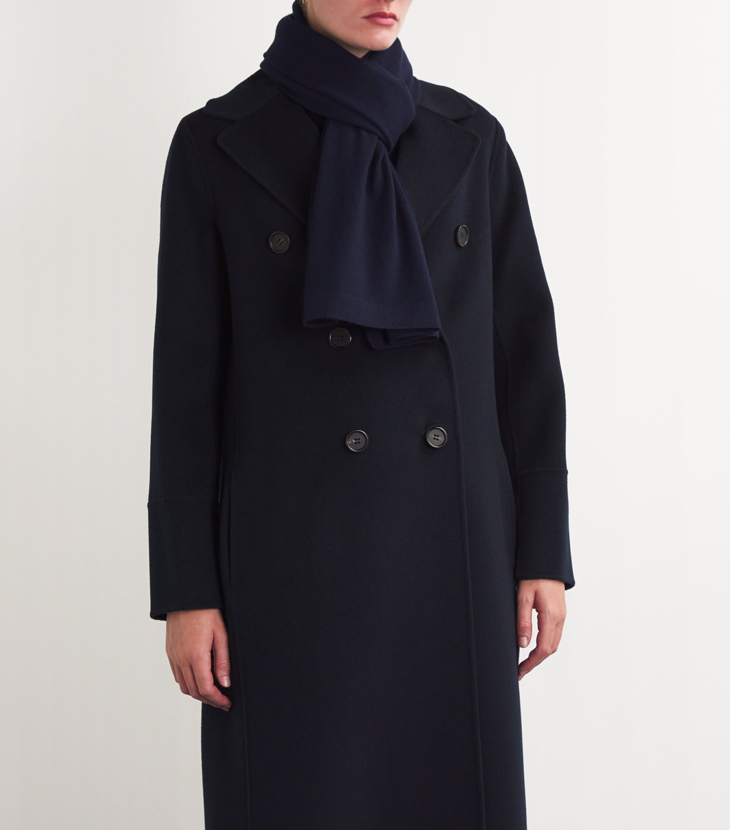 Harrods Navy Cashmere Scarf | Harrods UK