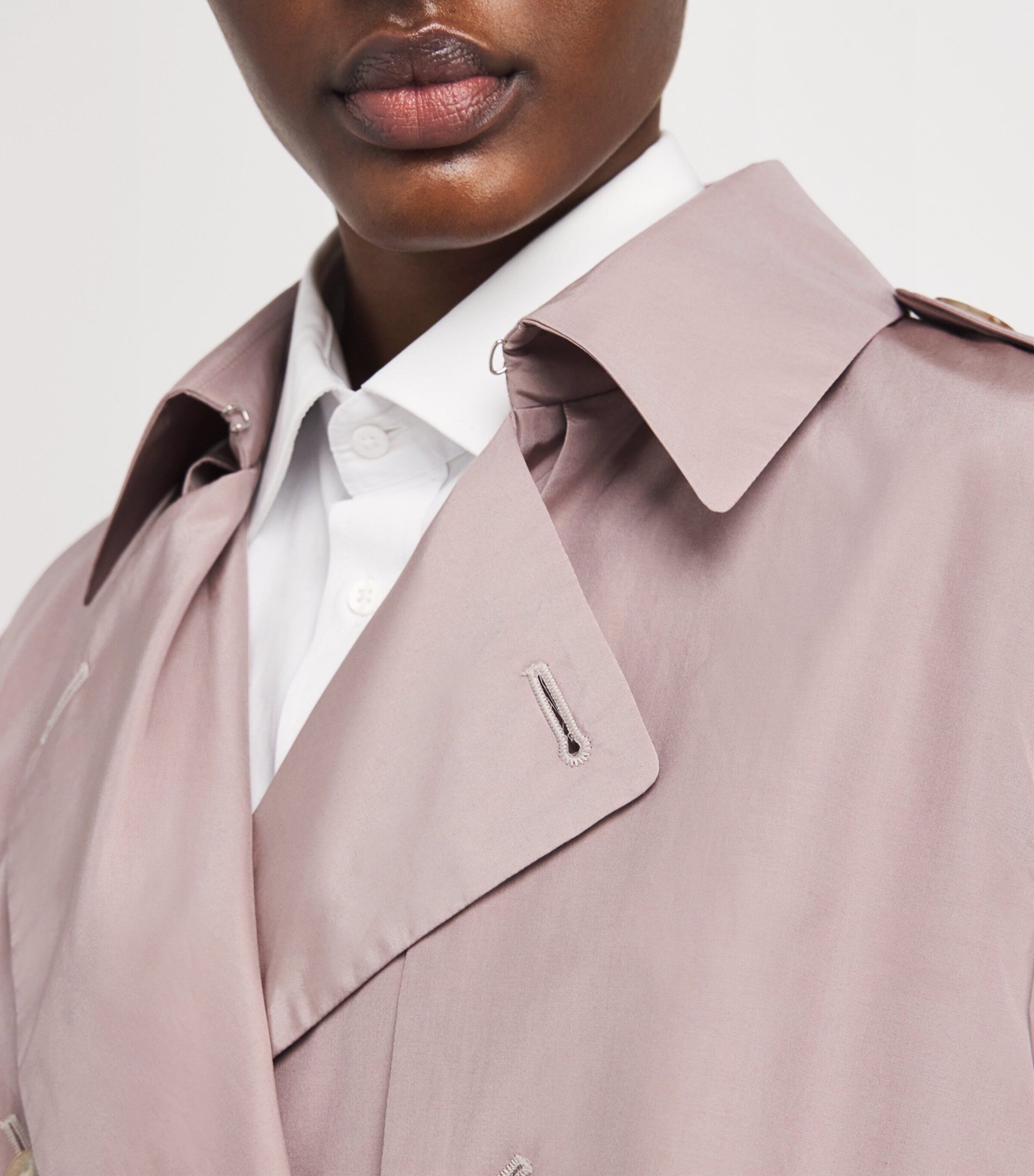 Colombo Purple Cotton-Silk Trench Coat | Harrods UK