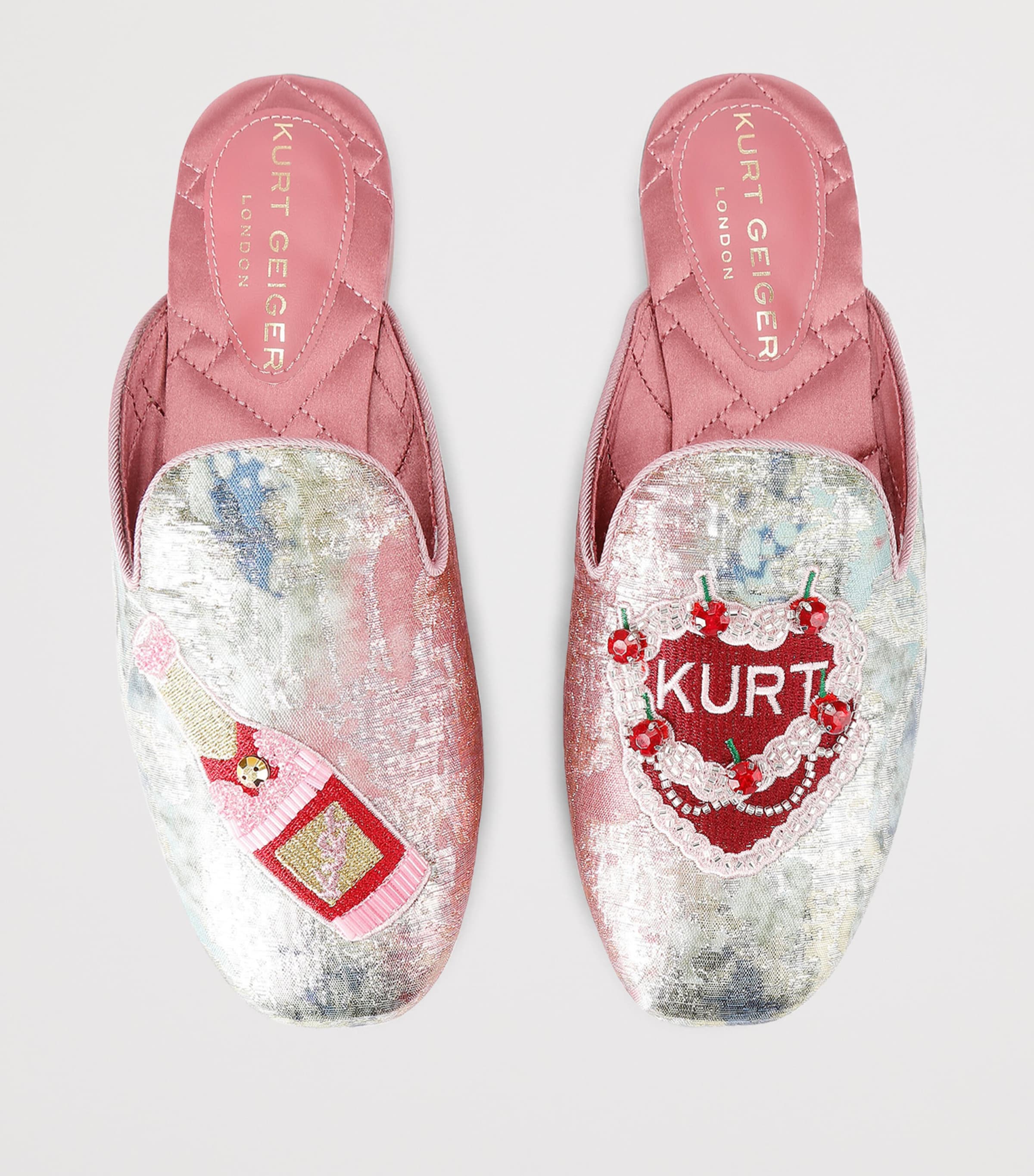 Kurt Geiger London Multi Embroidered Slippers | Harrods US
