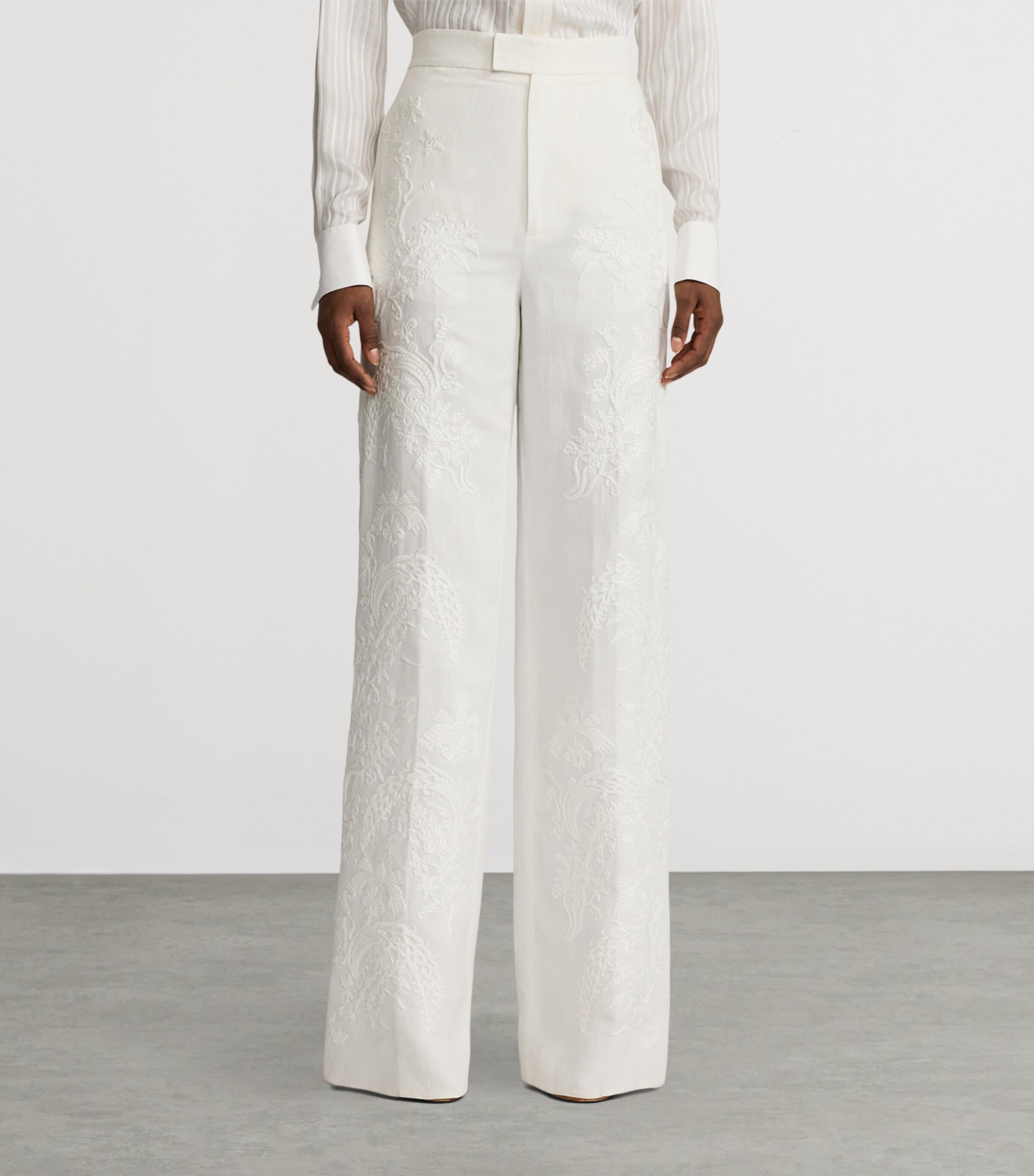 Ralph Lauren Collection Embroidered Dean Trousers | Harrods US