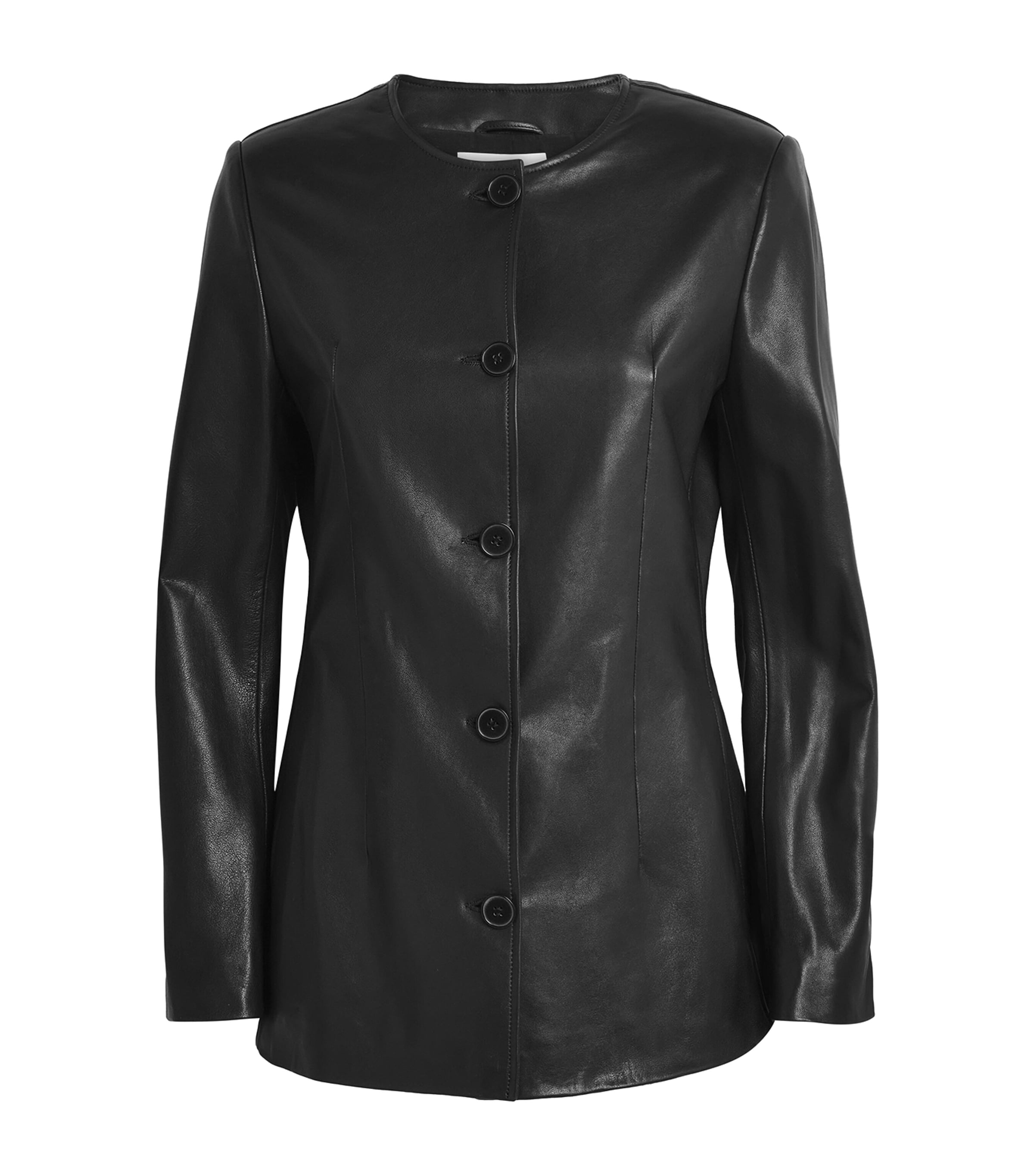 NOUR HAMMOUR Black Lambskin Maud Jacket | Harrods HK