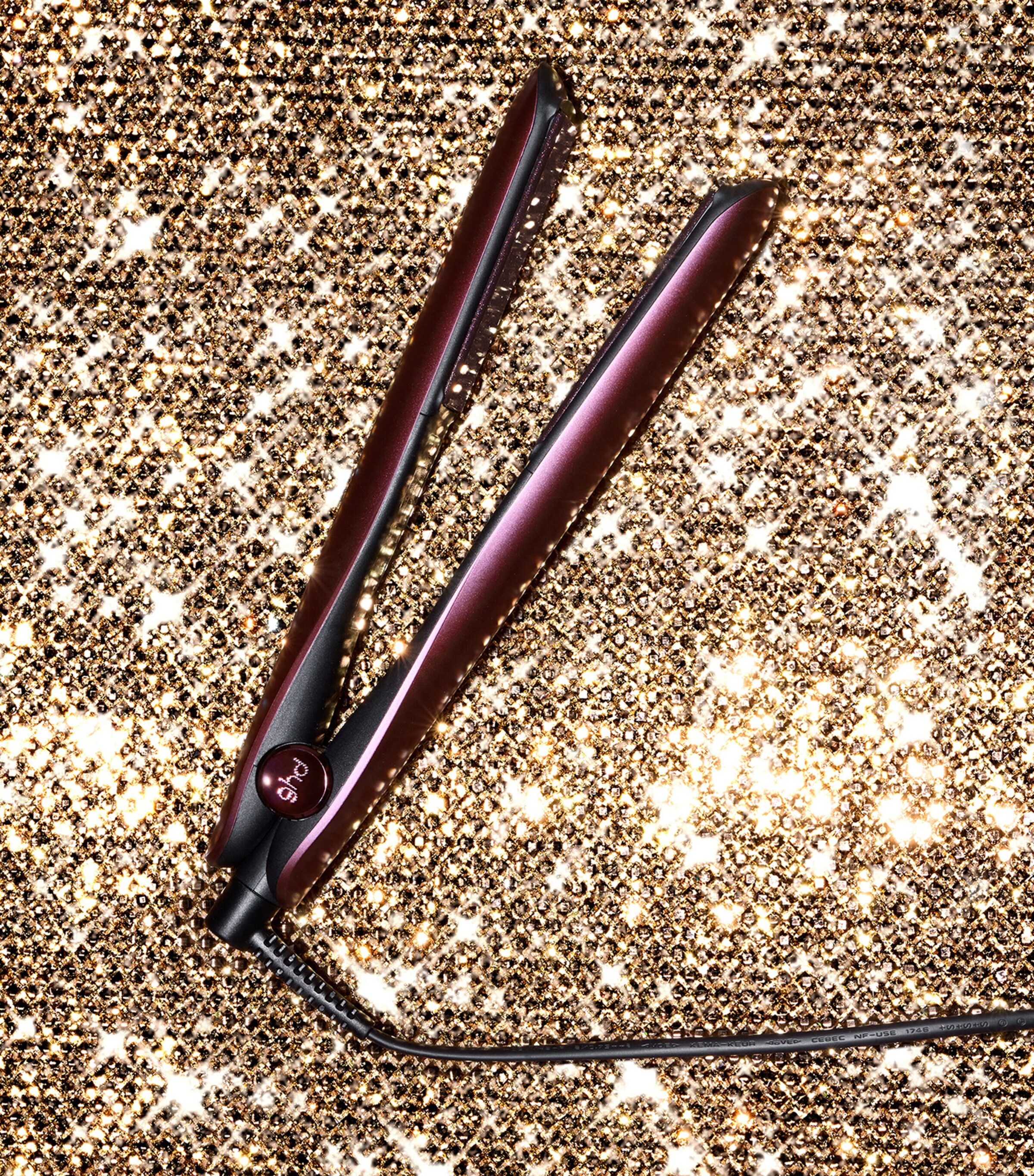 ghd Cherry Chic Gold Hair Straighteners | Harrods UK