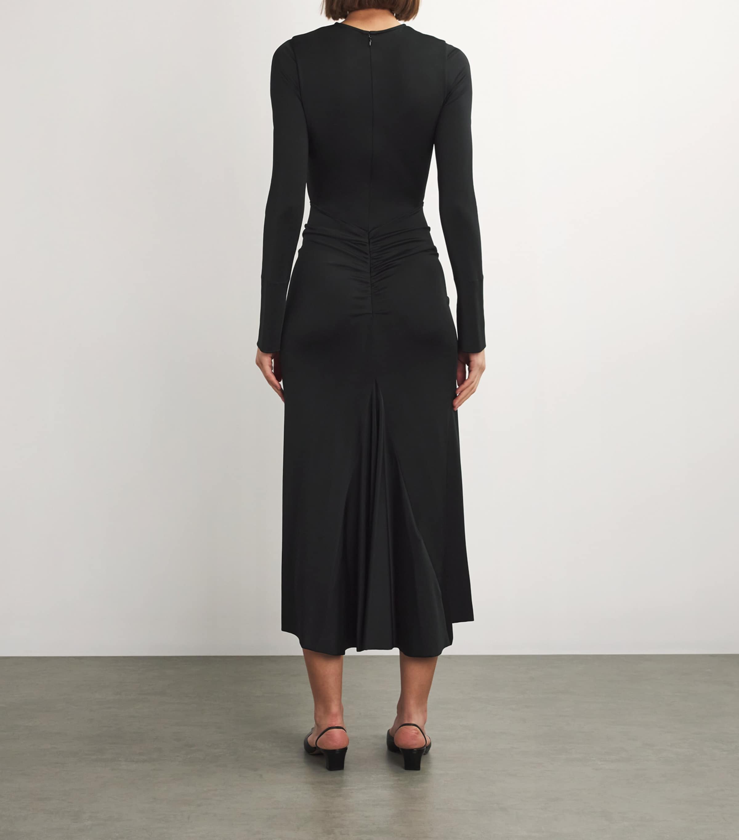 Victoria Beckham Gathered Maxi Dress | Harrods UK