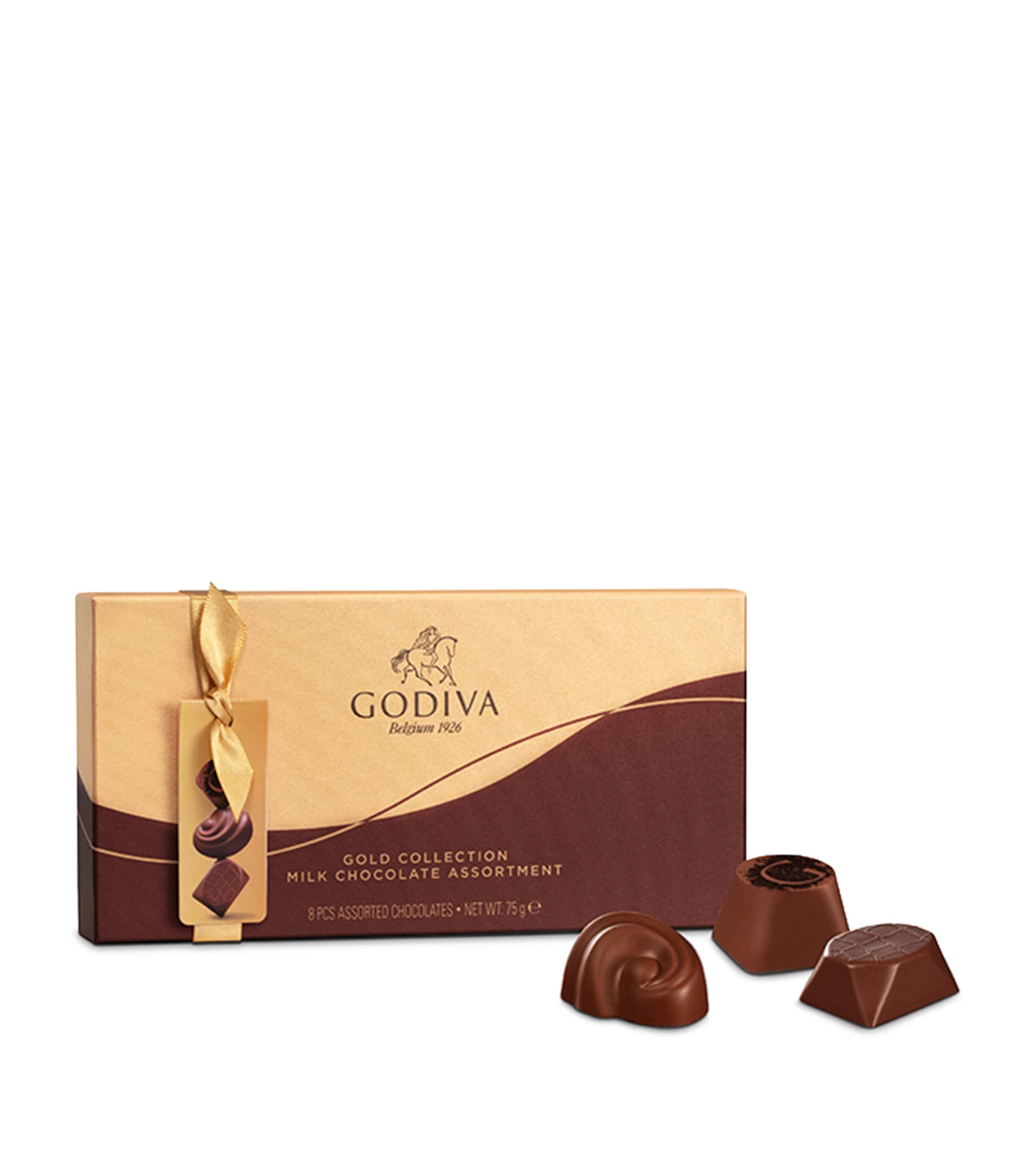 Godiva Godiva 8-Pieces Milk Assortment Gift Box | Harrods SA