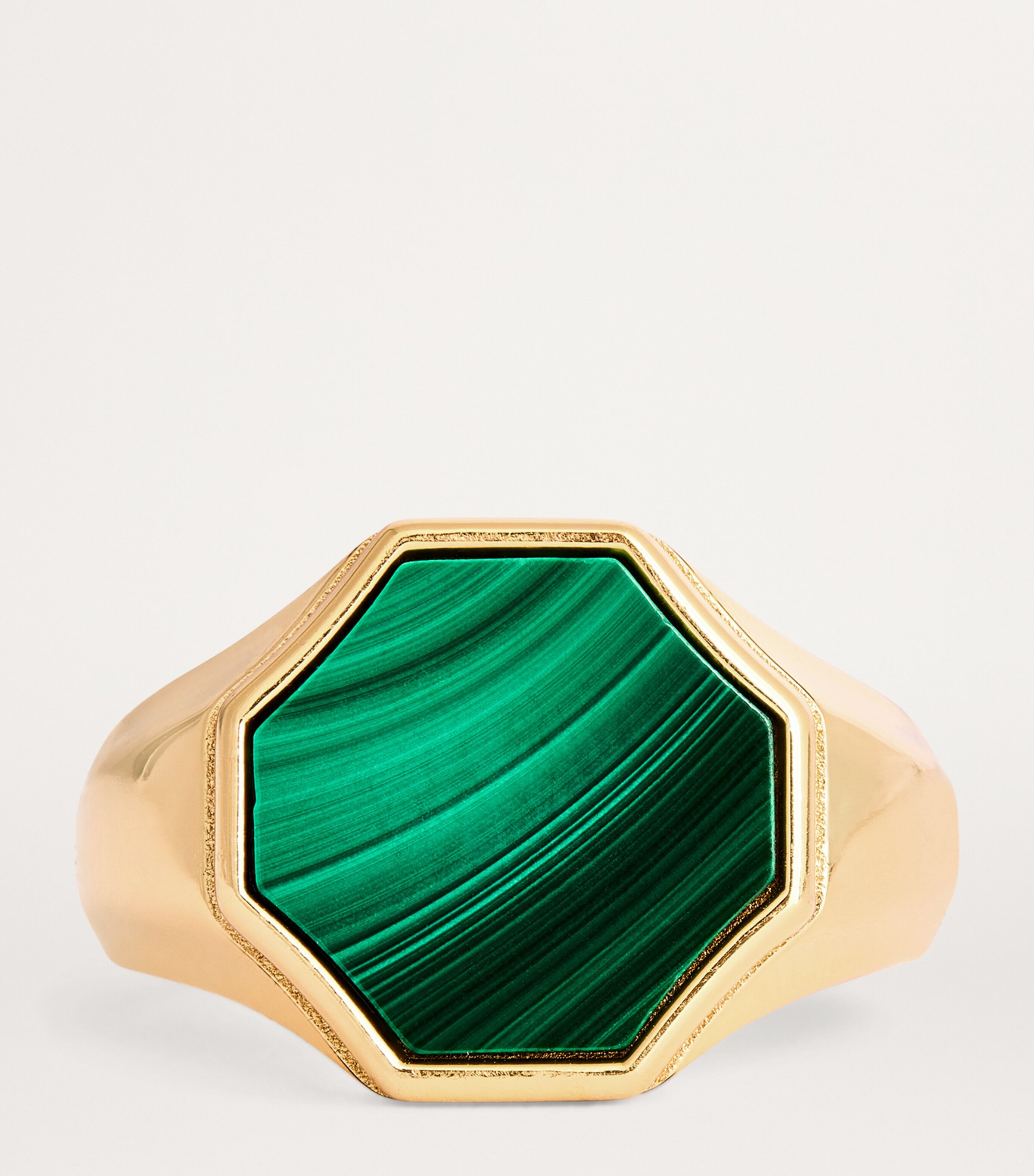 Emanuele Bicocchi Gold-Plated Malachite Signet Ring | Harrods UK