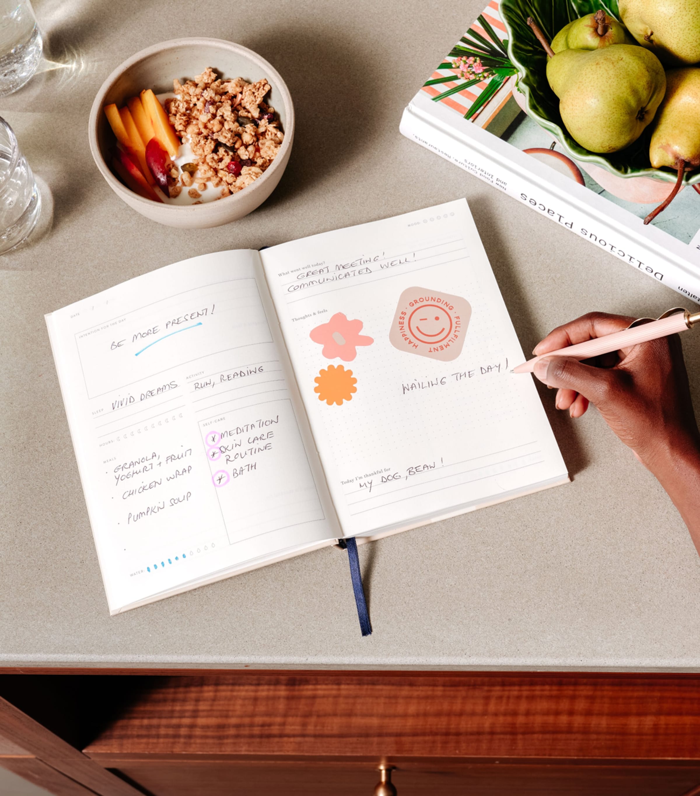 Papier Happy Stripes Wellness Journal | Harrods CA