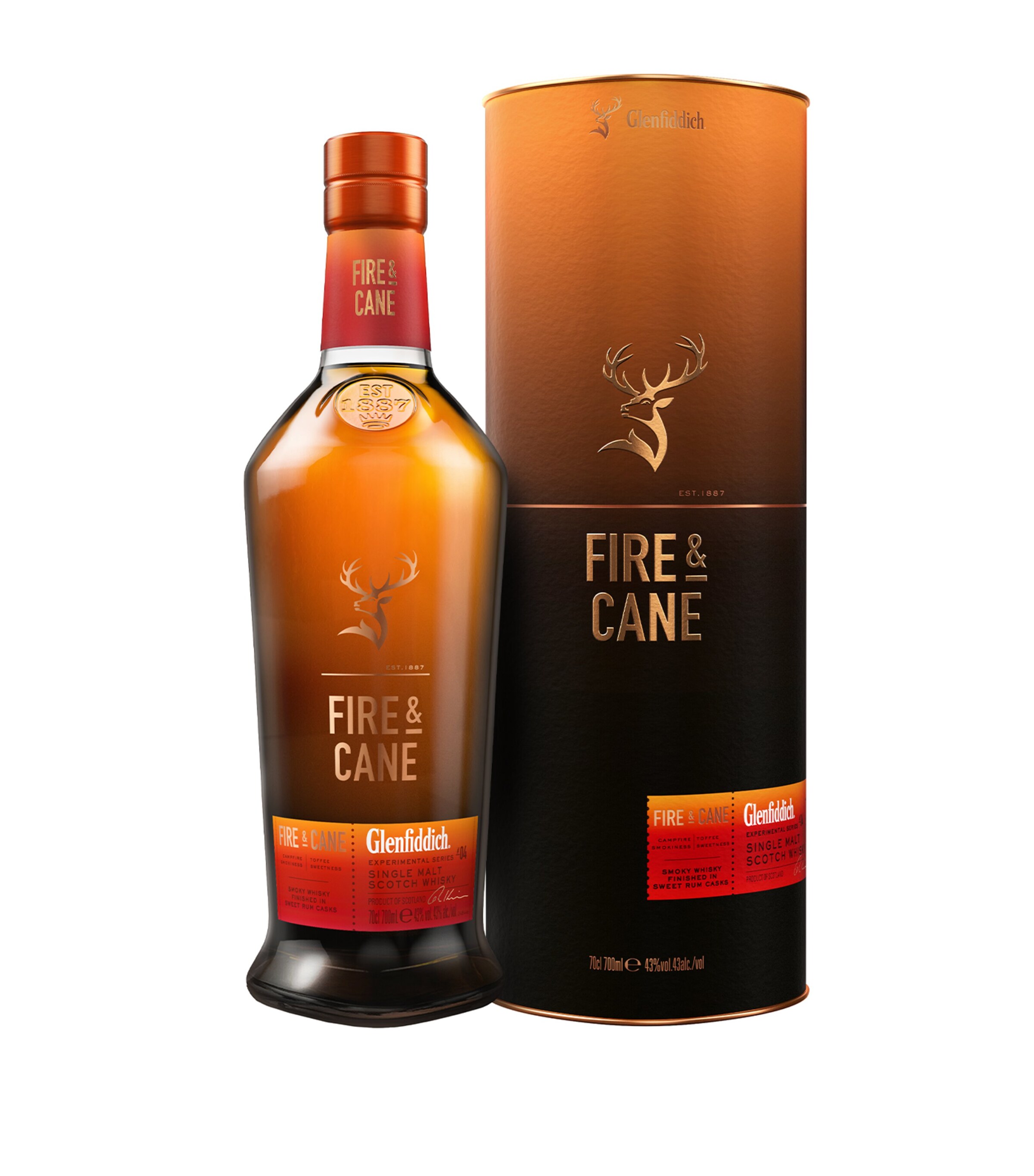 Glenfiddich Glenfiddich Fire and Cane Whisky (70cl) | Harrods UK