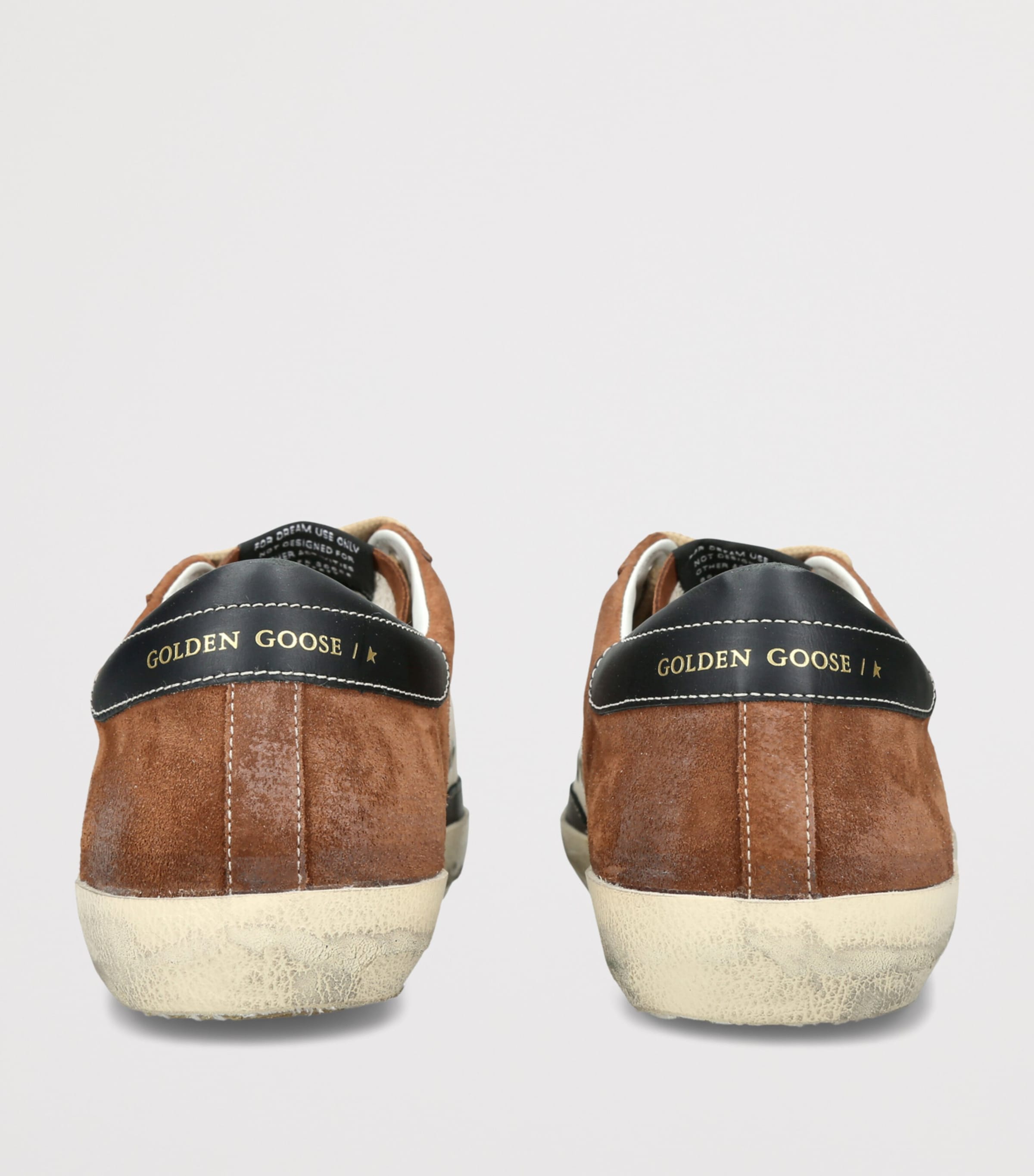 Golden Goose Brown Leather and Suede Super Star Sneakers | Harrods US