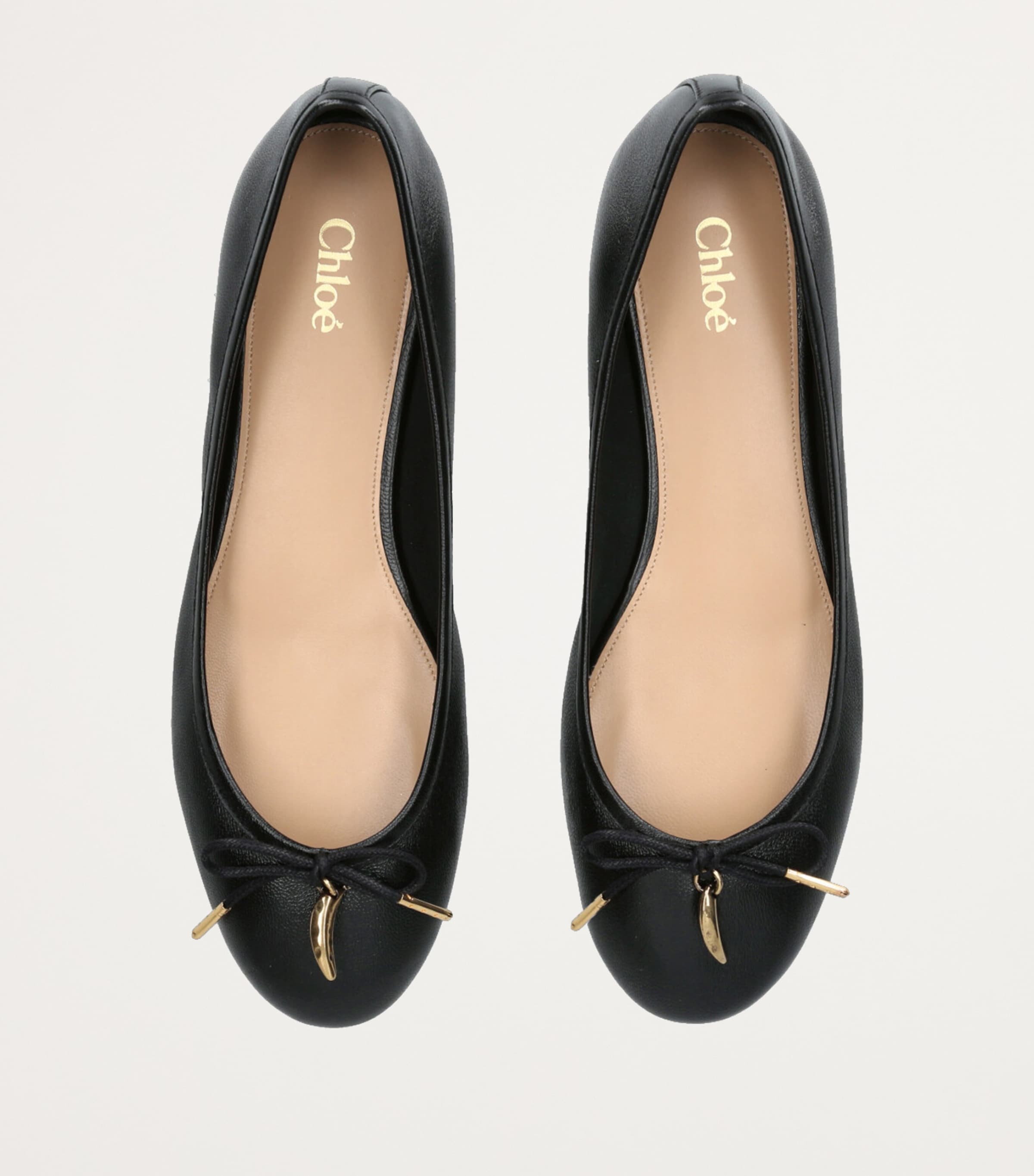 Chloé Leather Iris Ballet Flats | Harrods US