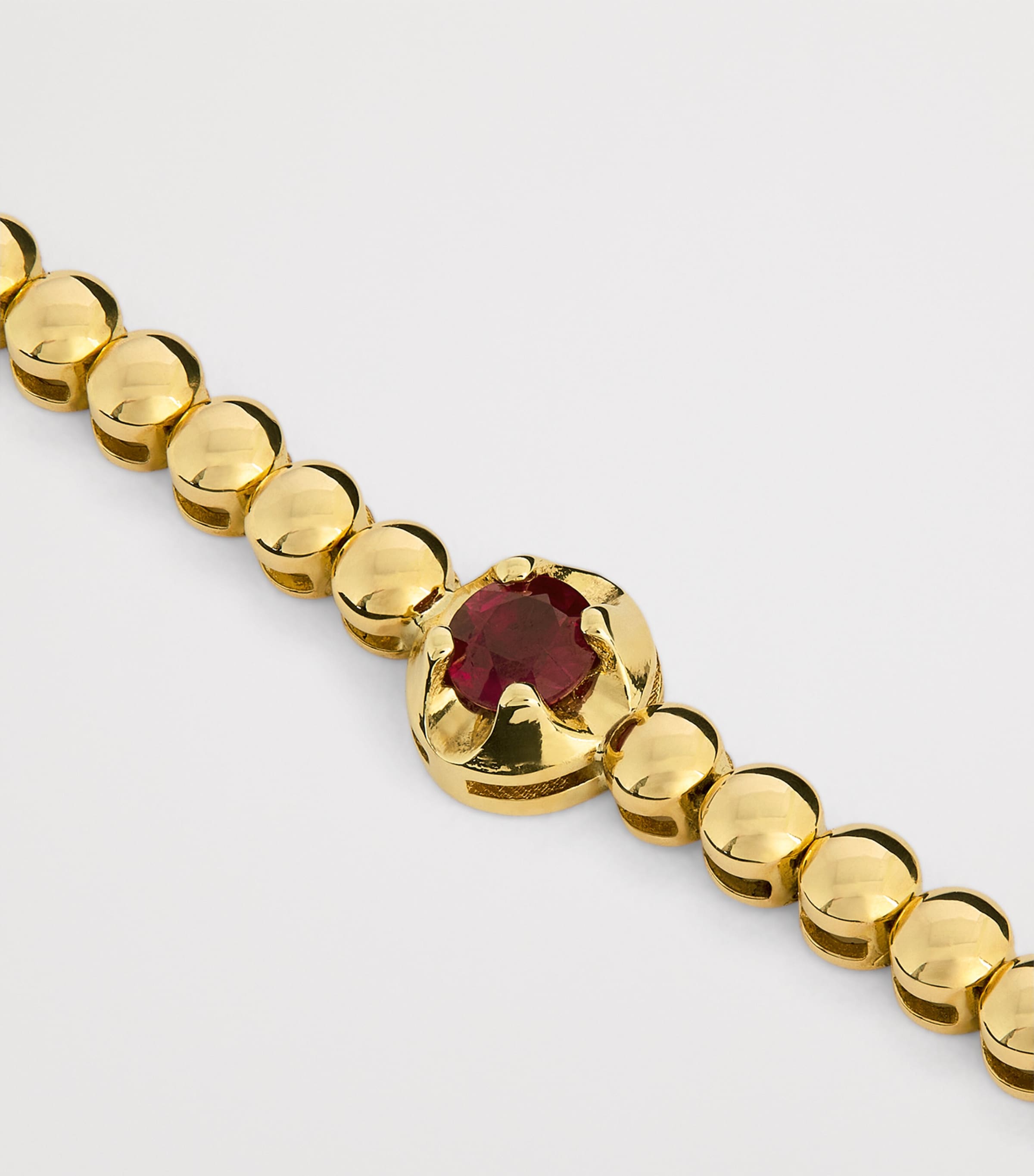 Jennifer Meyer Yellow Gold and Ruby Illusion Tennis Bracelet | Harrods DE