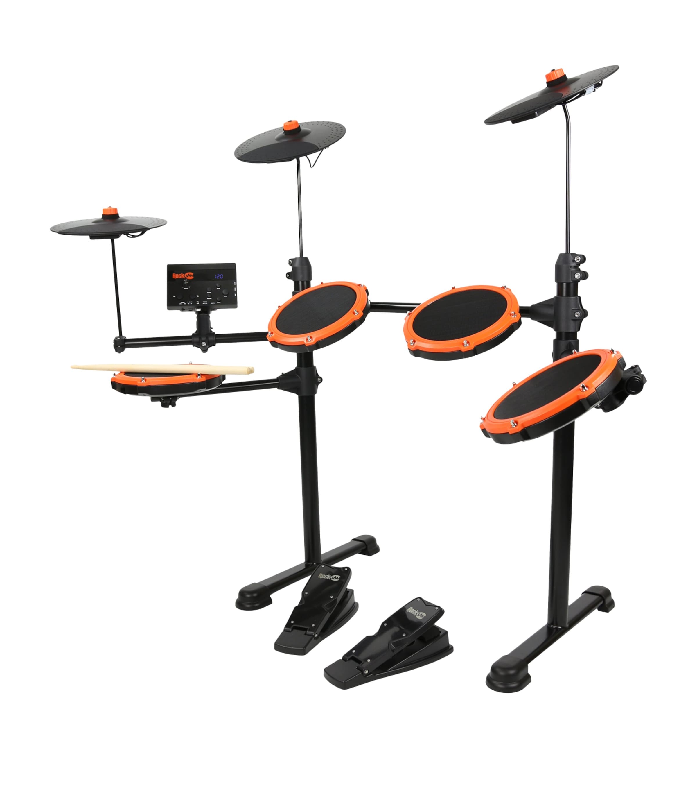 Rock Jam Multi AXK4 Electronic Digital Drum Kit Package with Stool ...