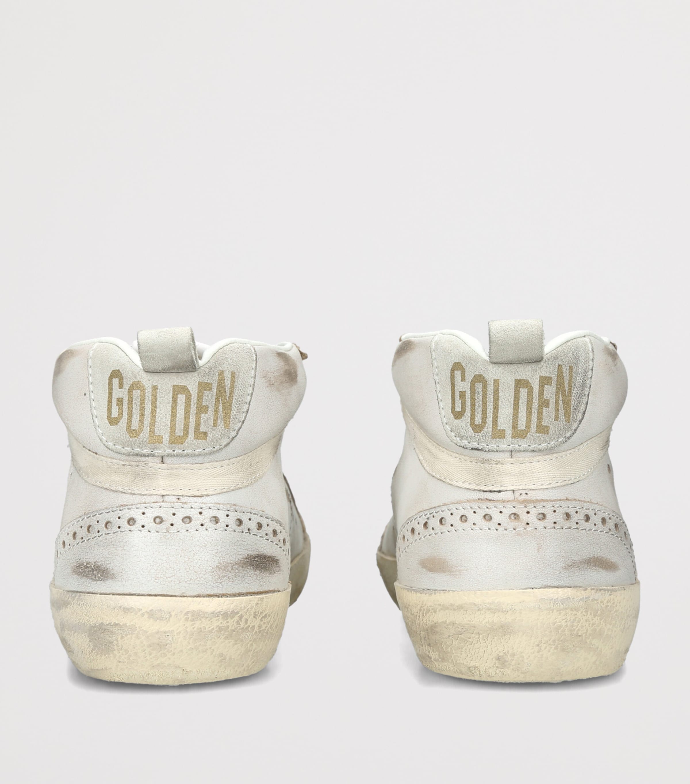 Golden Goose Beige Leather Mid Star Sneakers | Harrods AU