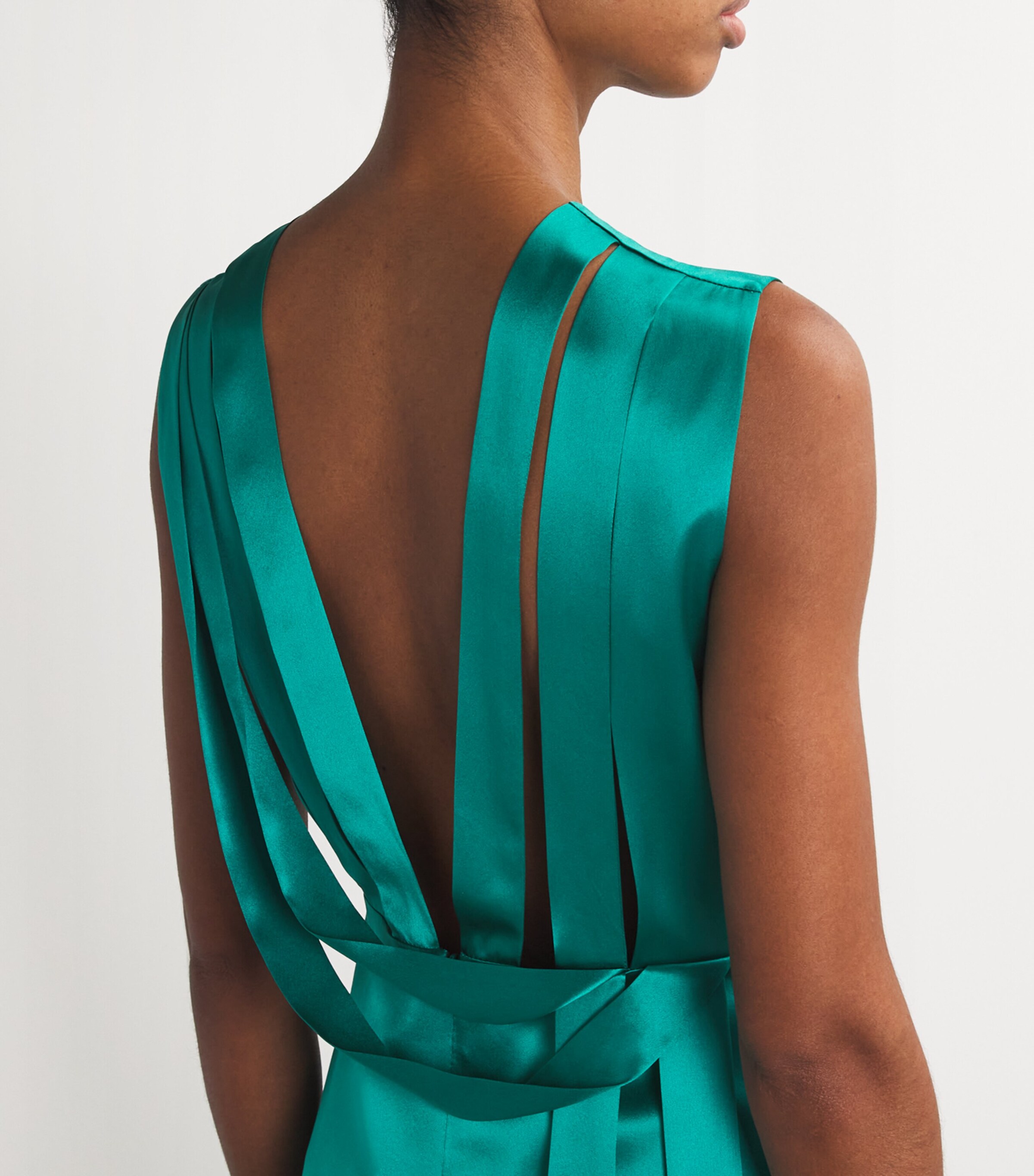 E.STOTT Green Silk Valentina Gown | Harrods UK