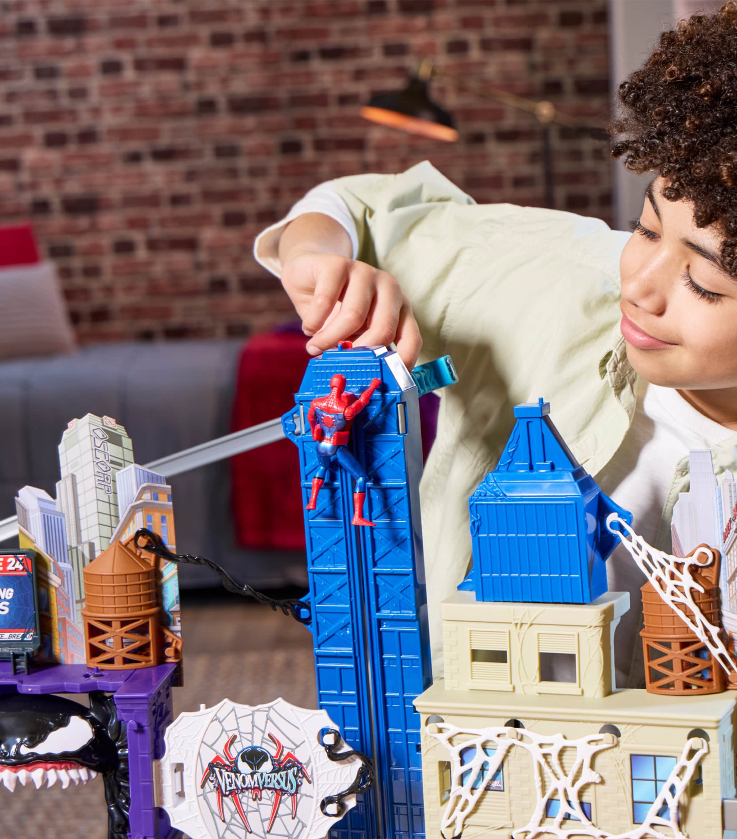 Marvel Spider-Man Web Slinging City Playset | Harrods US