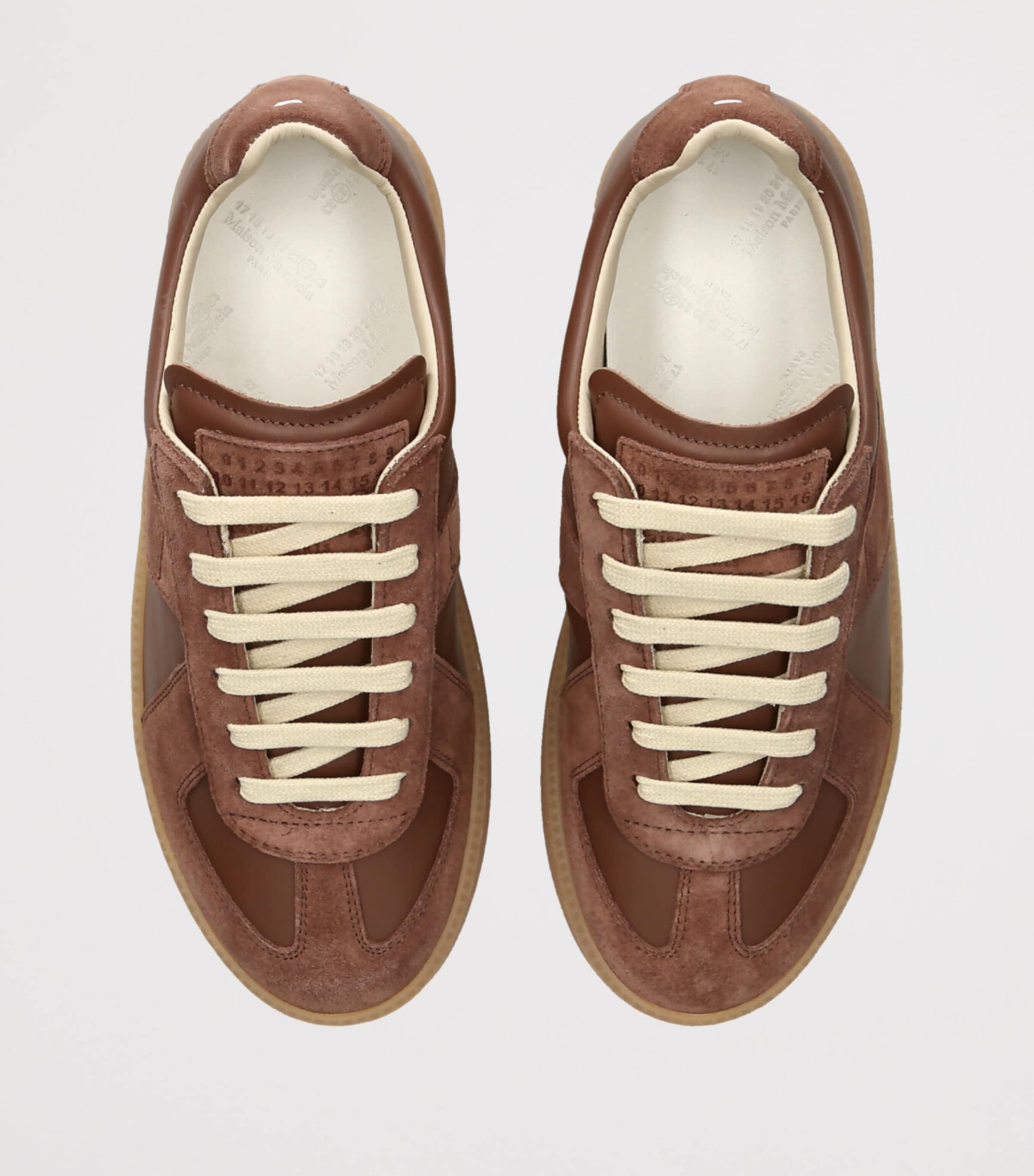 Maison Margiela Brown Leather Chunky Replica Sneakers | Harrods SA