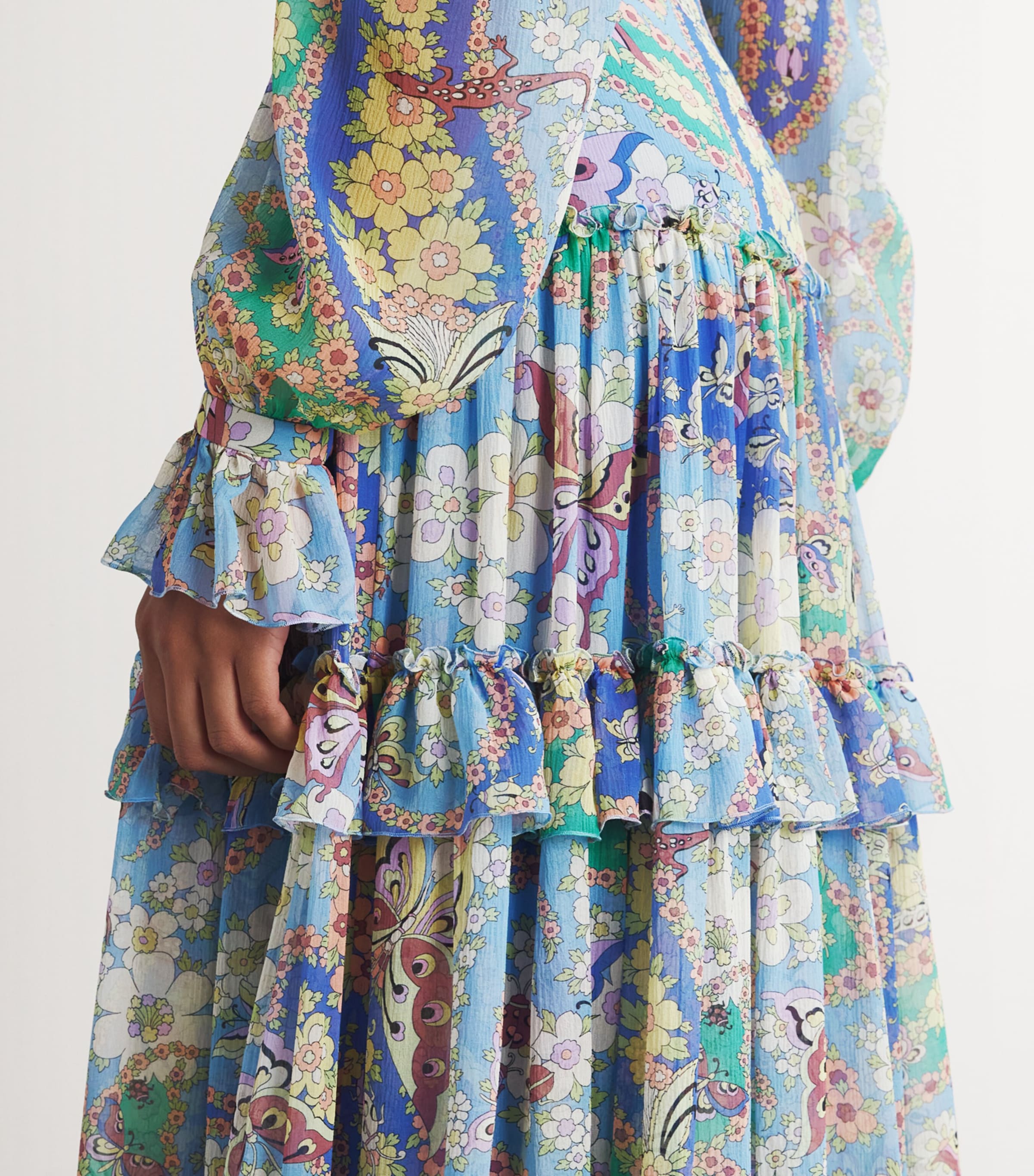 Etro Silk Ruffle-Detail Floral Gown | Harrods DE Etro Silk Ruffle-Detail Floral Gown | Harrods DE