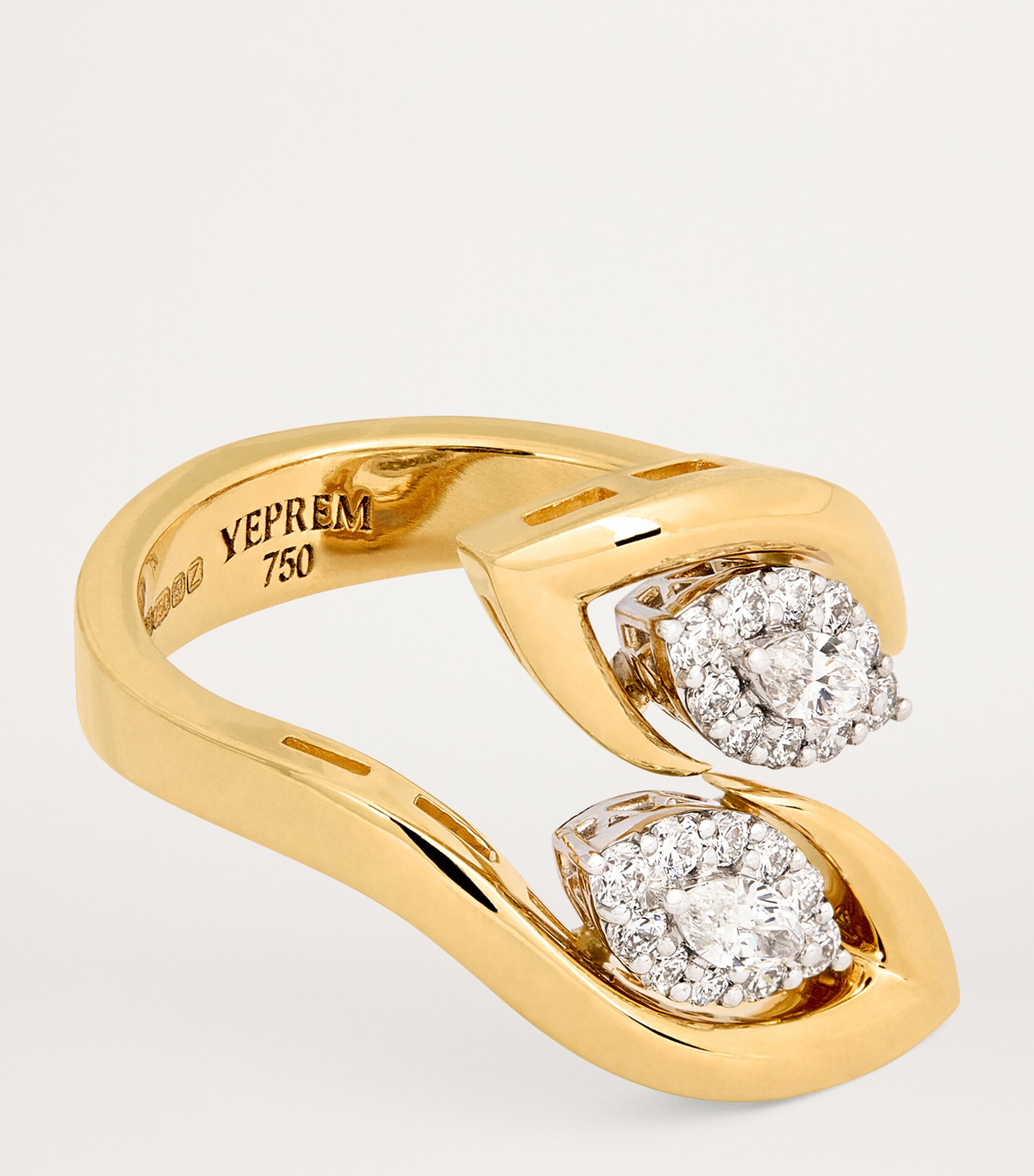 Yeprem Gold Yellow Gold and Diamond Reign Supreme Ring | Harrods US