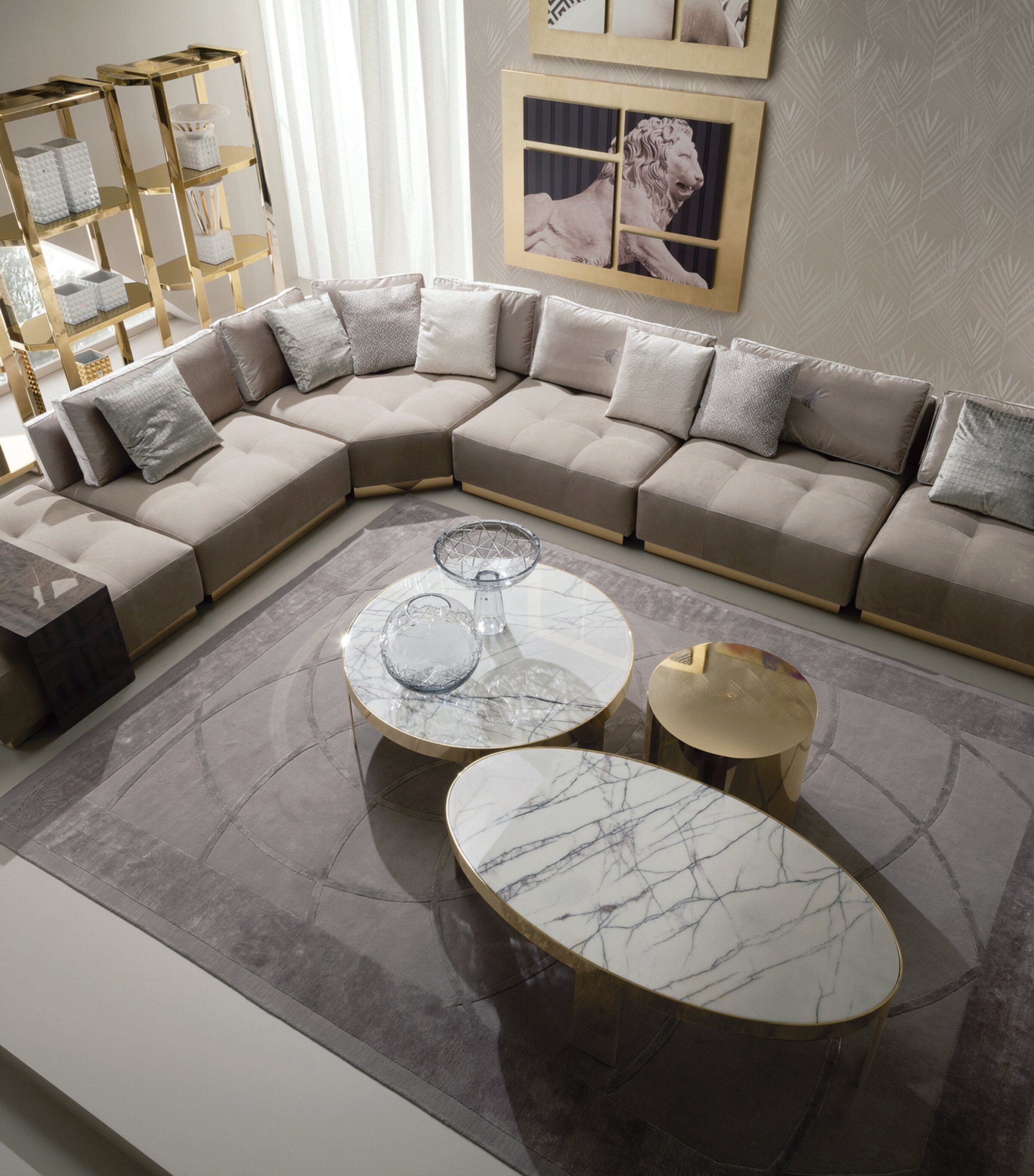 Giorgio Collection Infinity Sectional Corner Sofa Harrods US